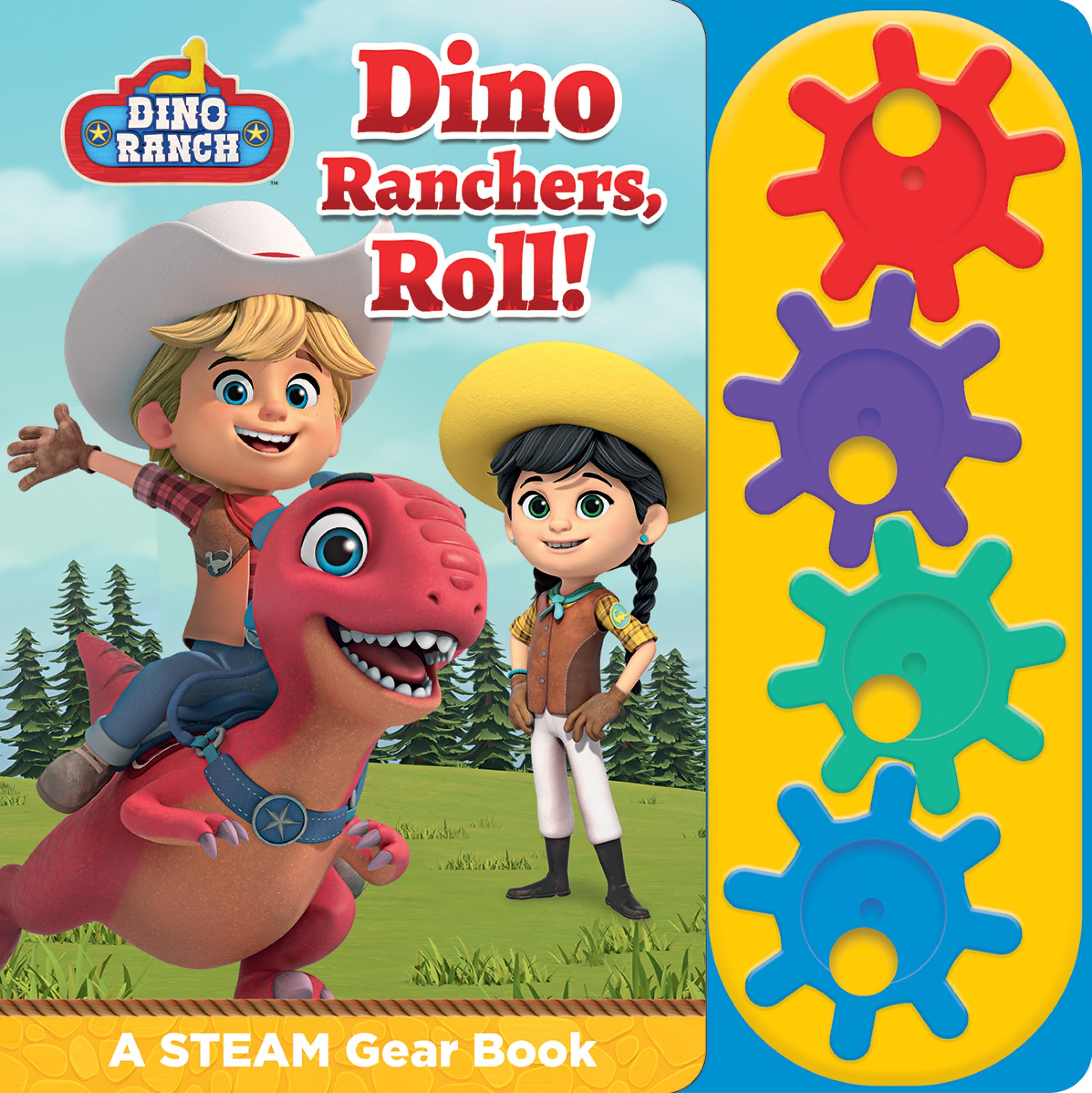 Dino Ranch: Dino Ranchers, Roll! a Steam Gear Sound Book: Pi Kids ...