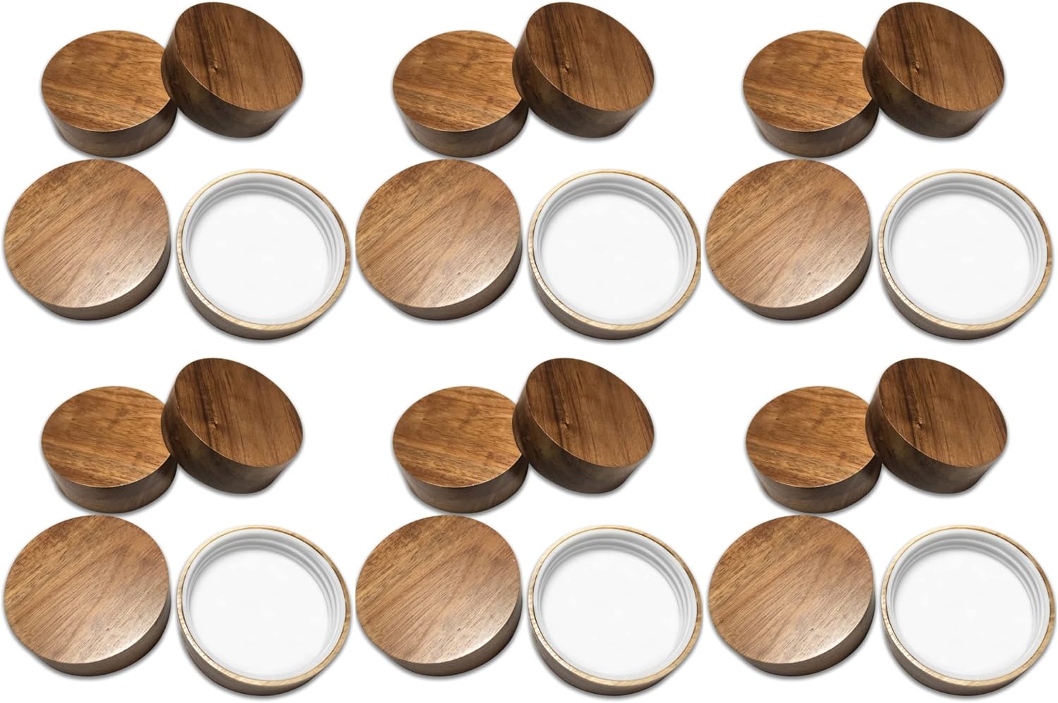 Amazon.com: Wooden Mason Jar Lids Value Pack - 24 Mason Jar Lids Choose ...