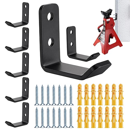 Snapklik.com : 8 Pack Jack Stands Wall Mount Organizer Bracket Hook ...