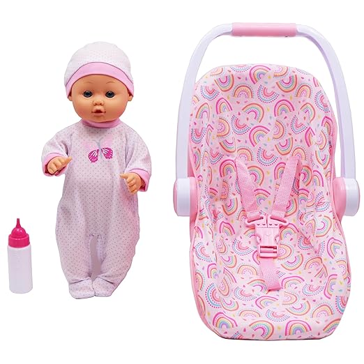 DREAM COLLECTION: 16" Baby Doll with Toy Carrier / Car Seat - Gi-Go ...