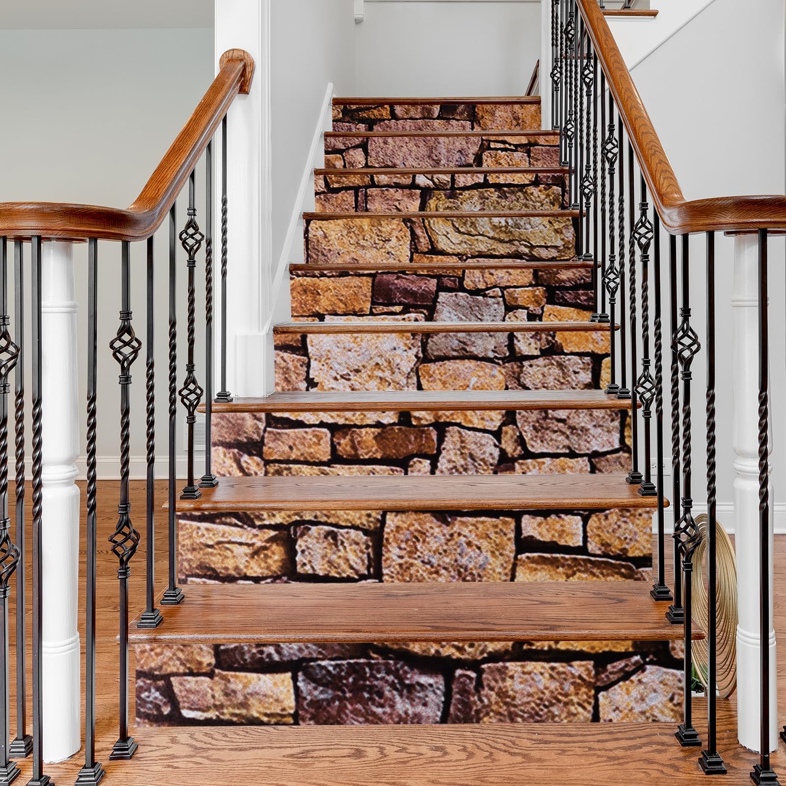 Amazon.com: uxcell 13 Strips Stair Stickers 39"x7" Self-Adhesive Peel ...