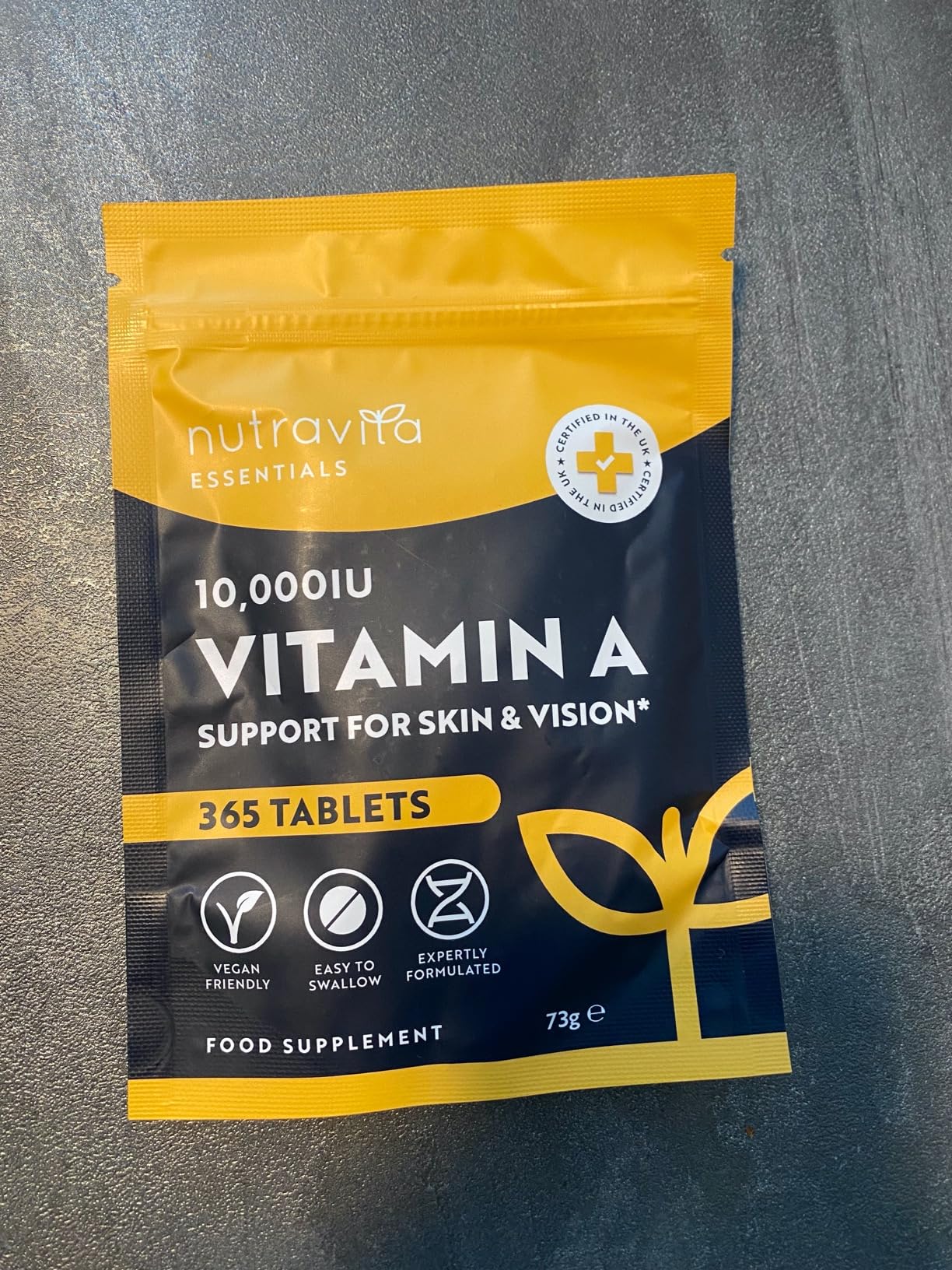 Vitamin A 10,000 IU – 365 Vitamin A Tablets (1 Year Supply) - High ...