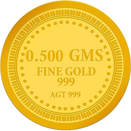 Buy Muthoot Pappachan Swarnavarsham Hallmarked 999 Gold Coin 0.5 Gm at ...