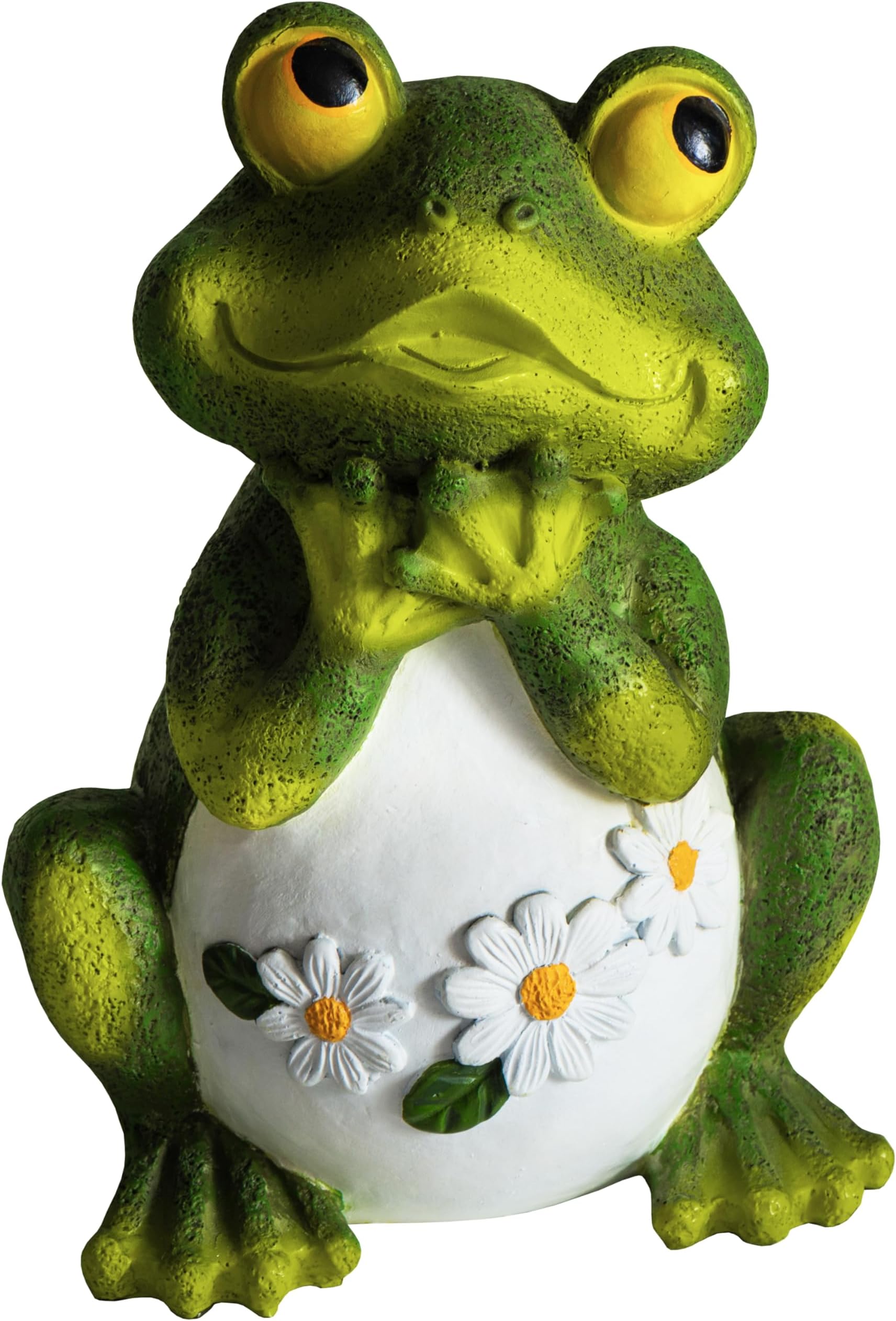 Amazon.com : Green Frog by Michael Carr Designs - Outdoor Frog Figurine ...
