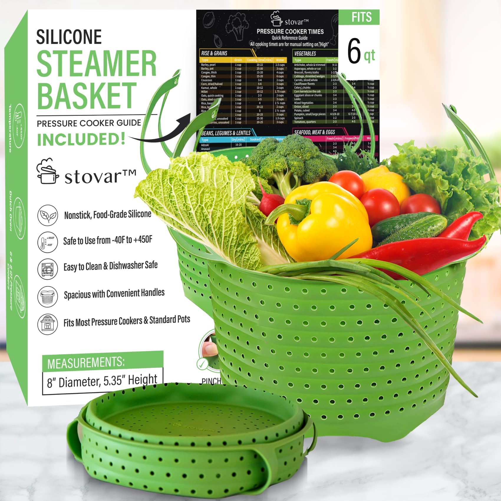 Amazon.com: Instant Pot Official Silicone Steamer Basket, Compatible ...