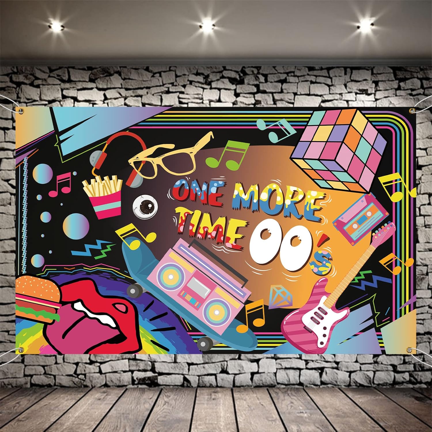Amazon.com : Meltelot 2000s Themed Hip Hop Background Graffiti Early ...