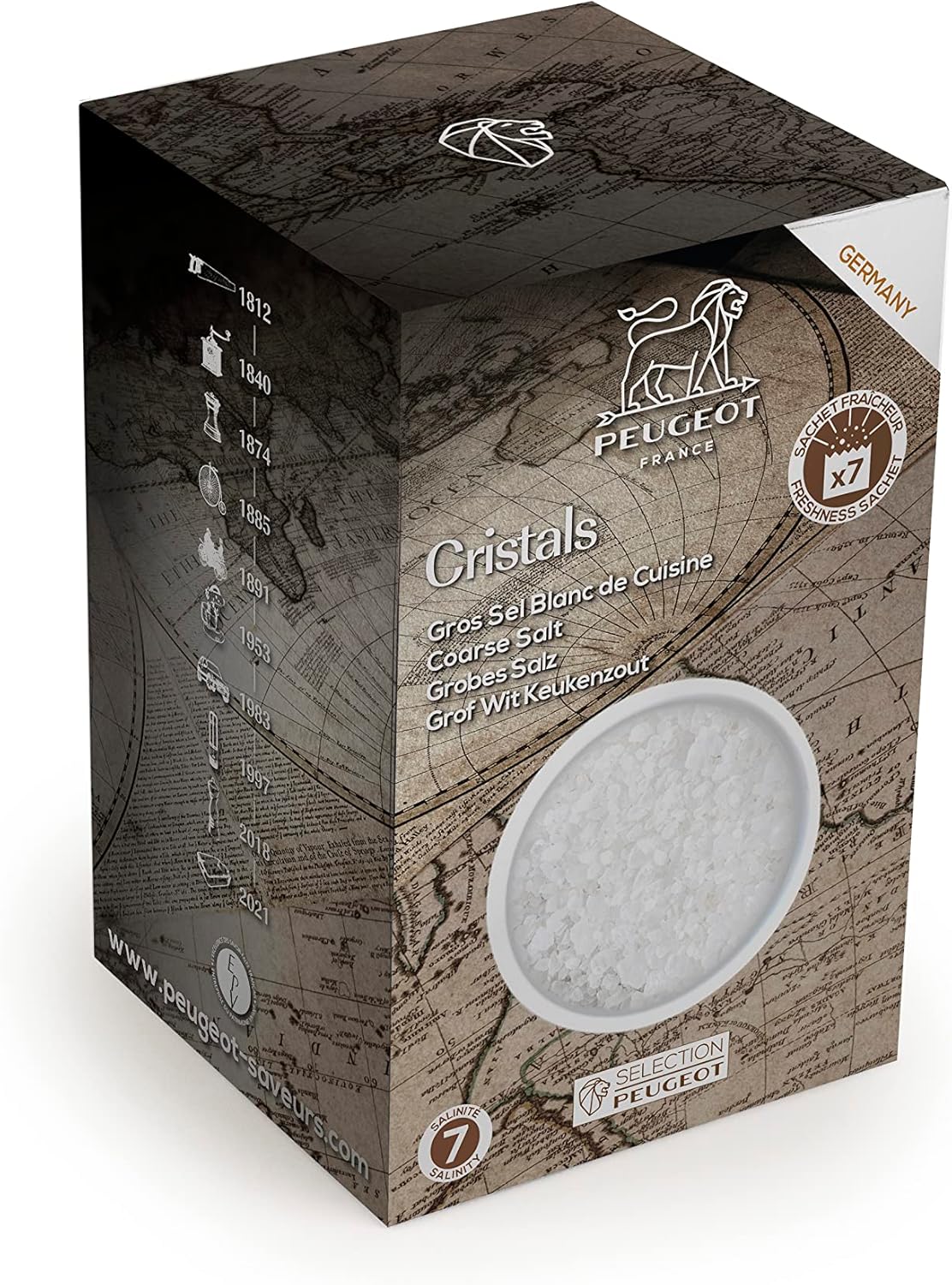 Amazon.com: 7 x 50g Sachets of German White Rock Salt for Cooking ...