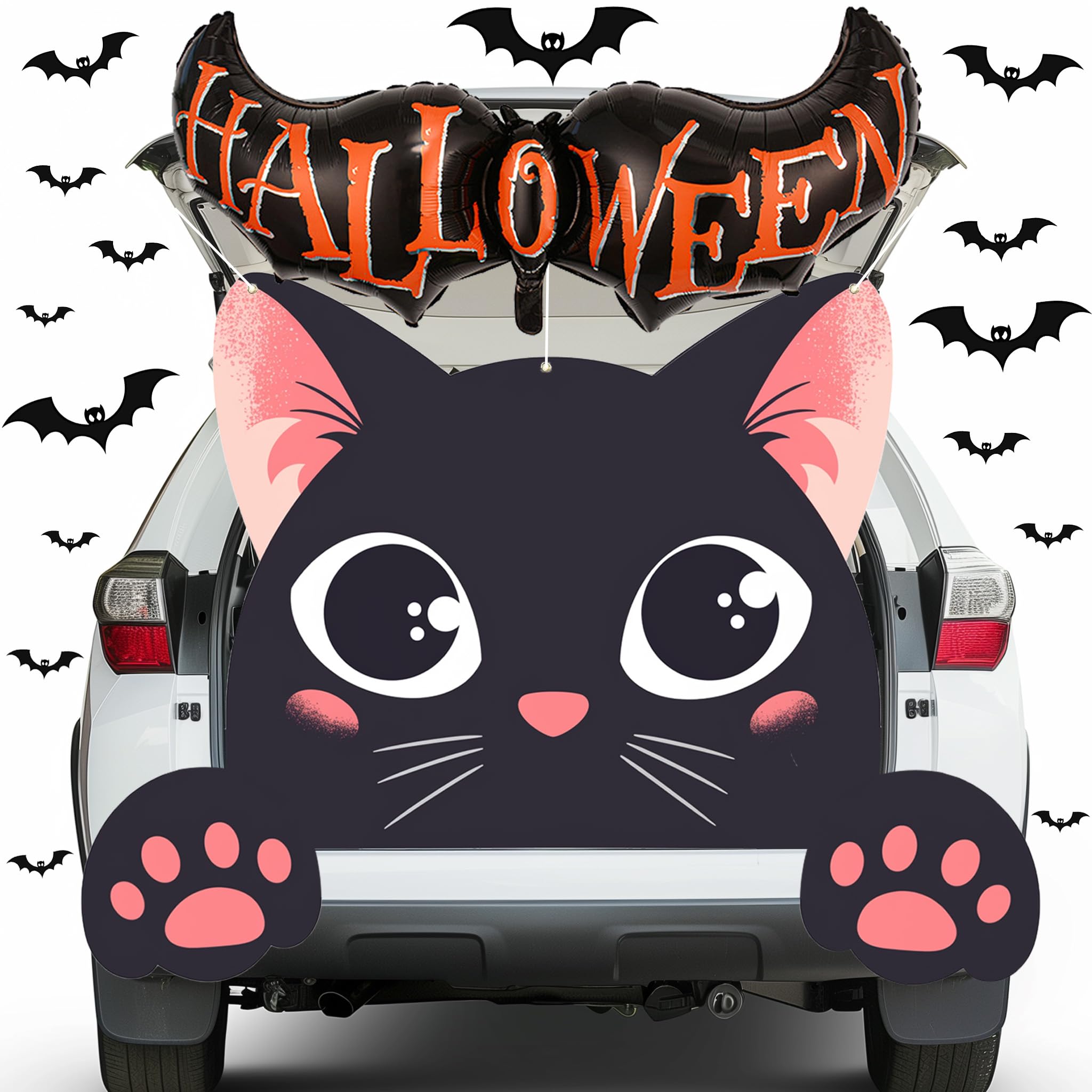 Amazon.com: Halloween Trunk or Treat Car Decorations Kit for SUV, Black ...