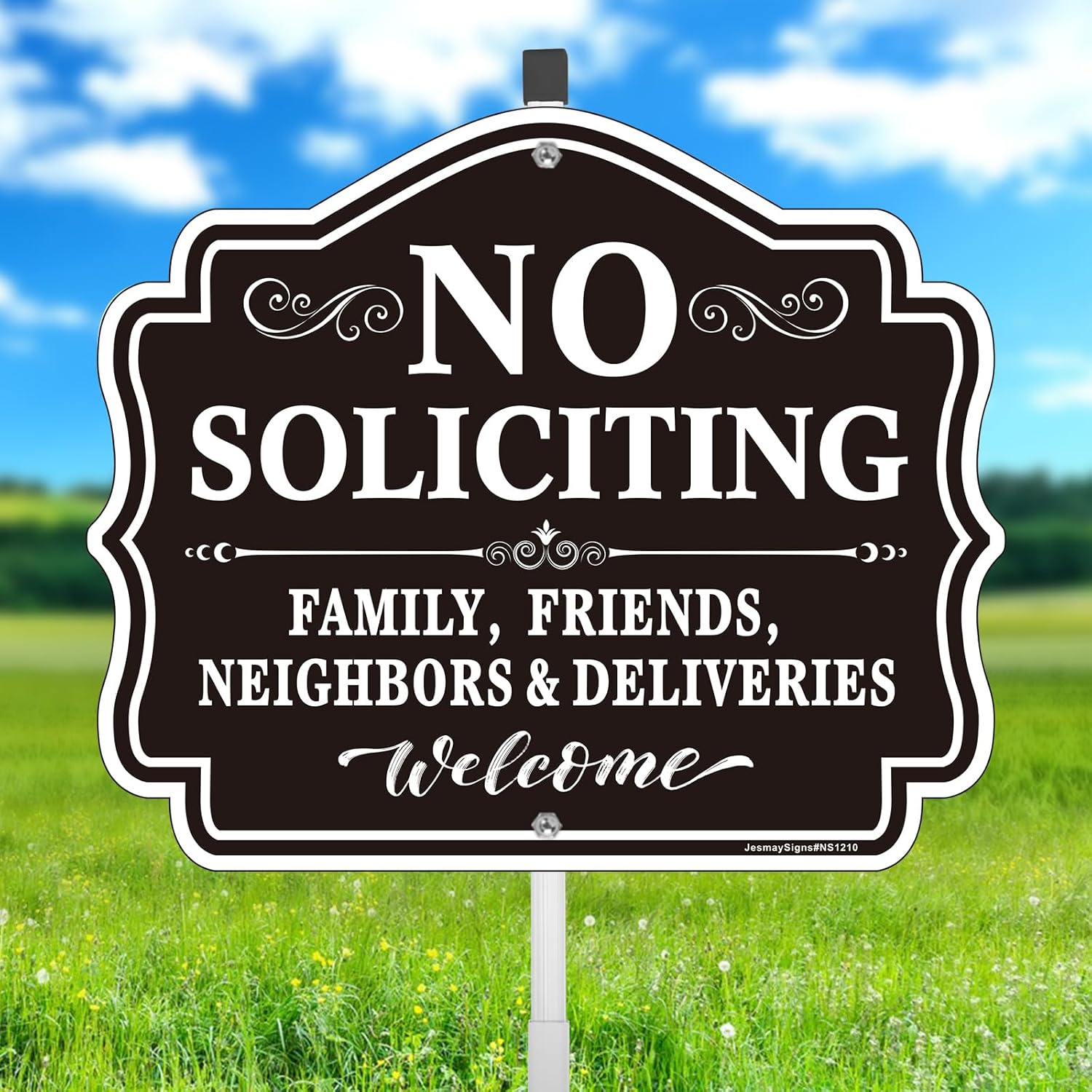 Amazon.com : No Soliciting Sign for House, Family Friends and Neighbors ...