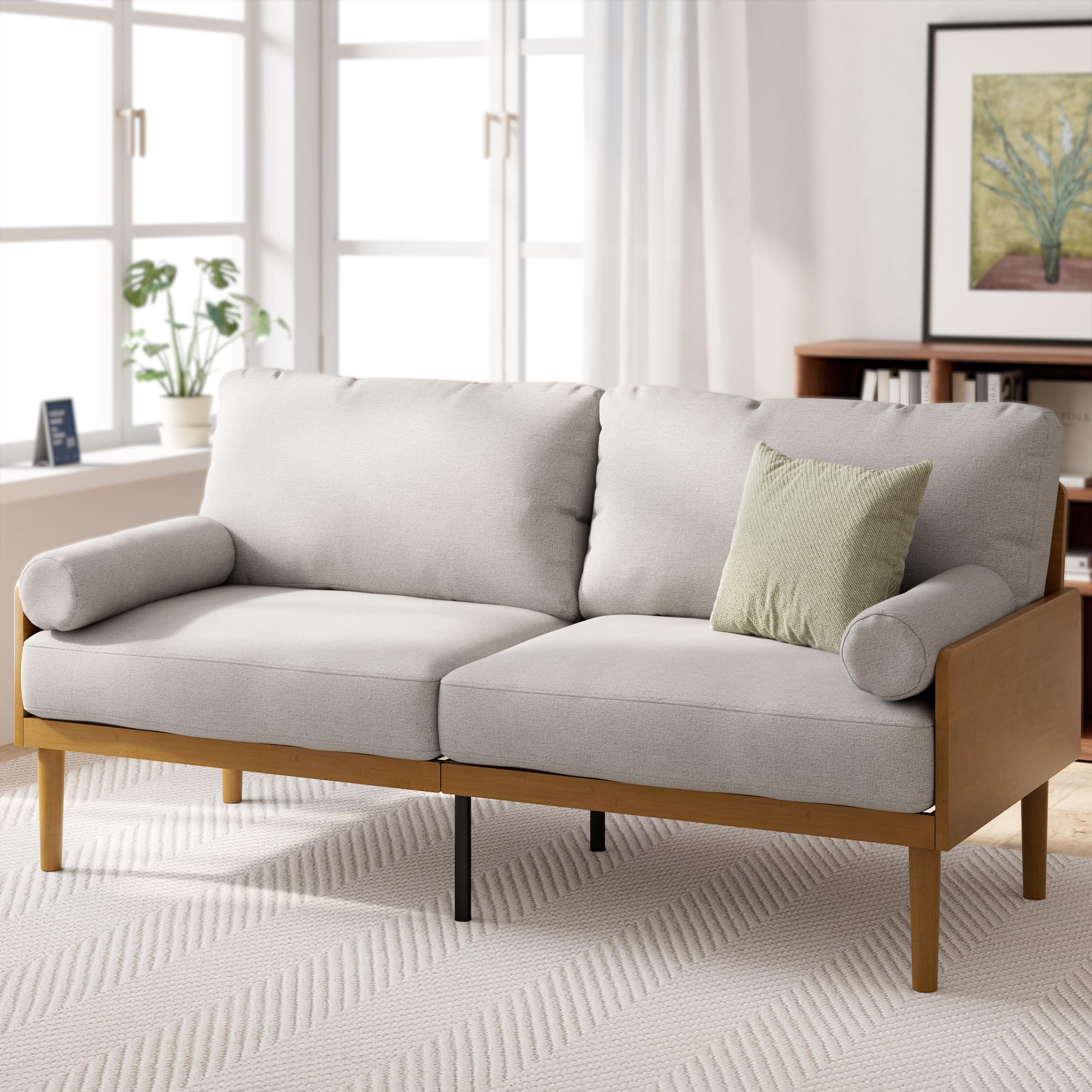 Zinus Arden Sofa 3 Seater Fabric and Wood Frame : Amazon.com.au: Home
