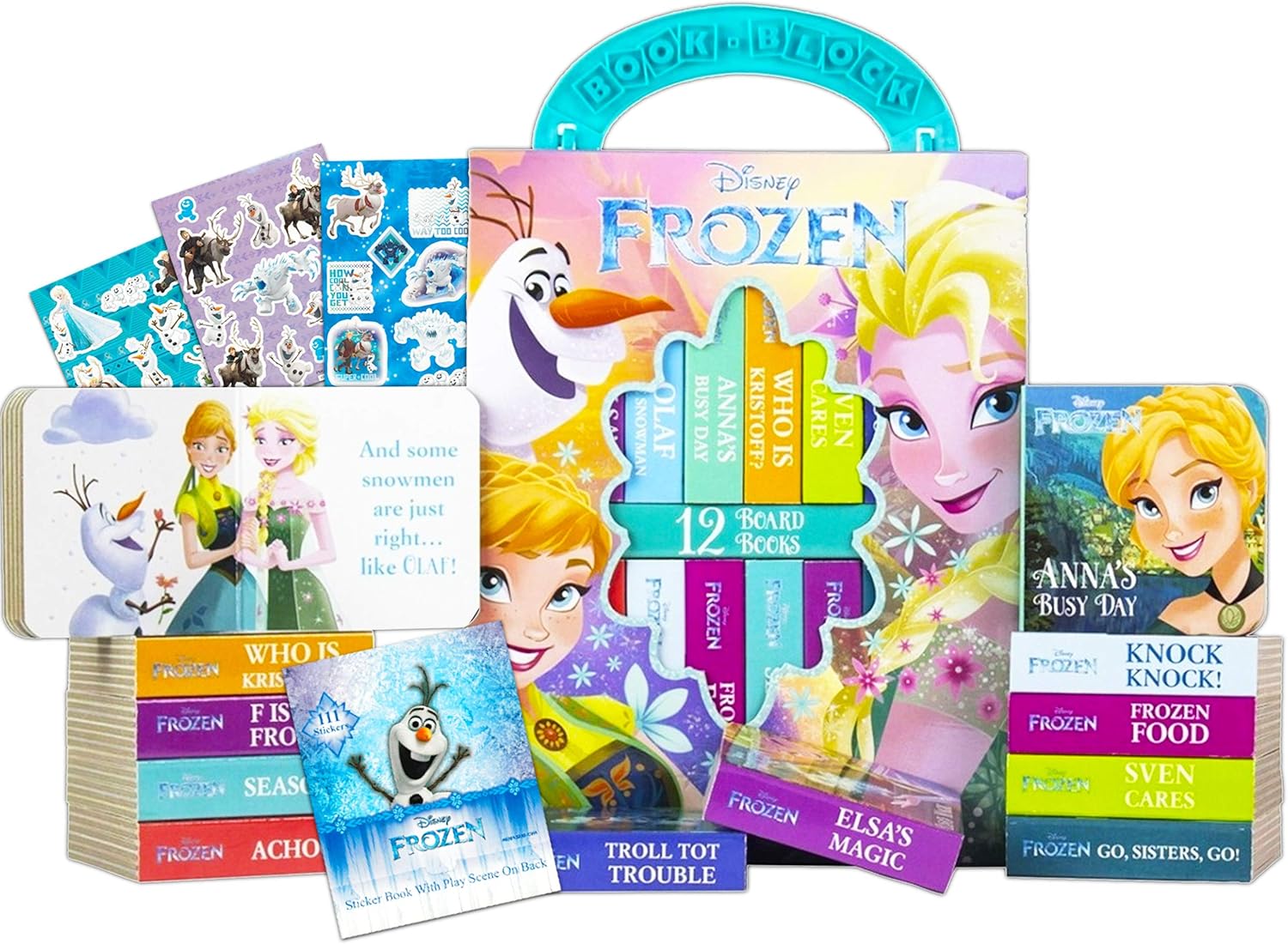 Amazon.com: Disney Frozen Storybook Collection Set Disney Board Books ...