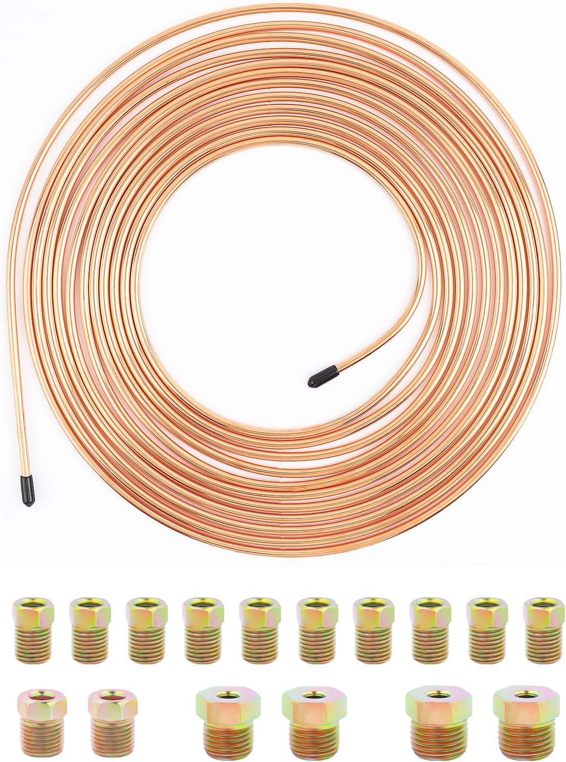 25Ft of 3/16 Brake Line Kit Includes 16 Inverted Flare Brake Line ...
