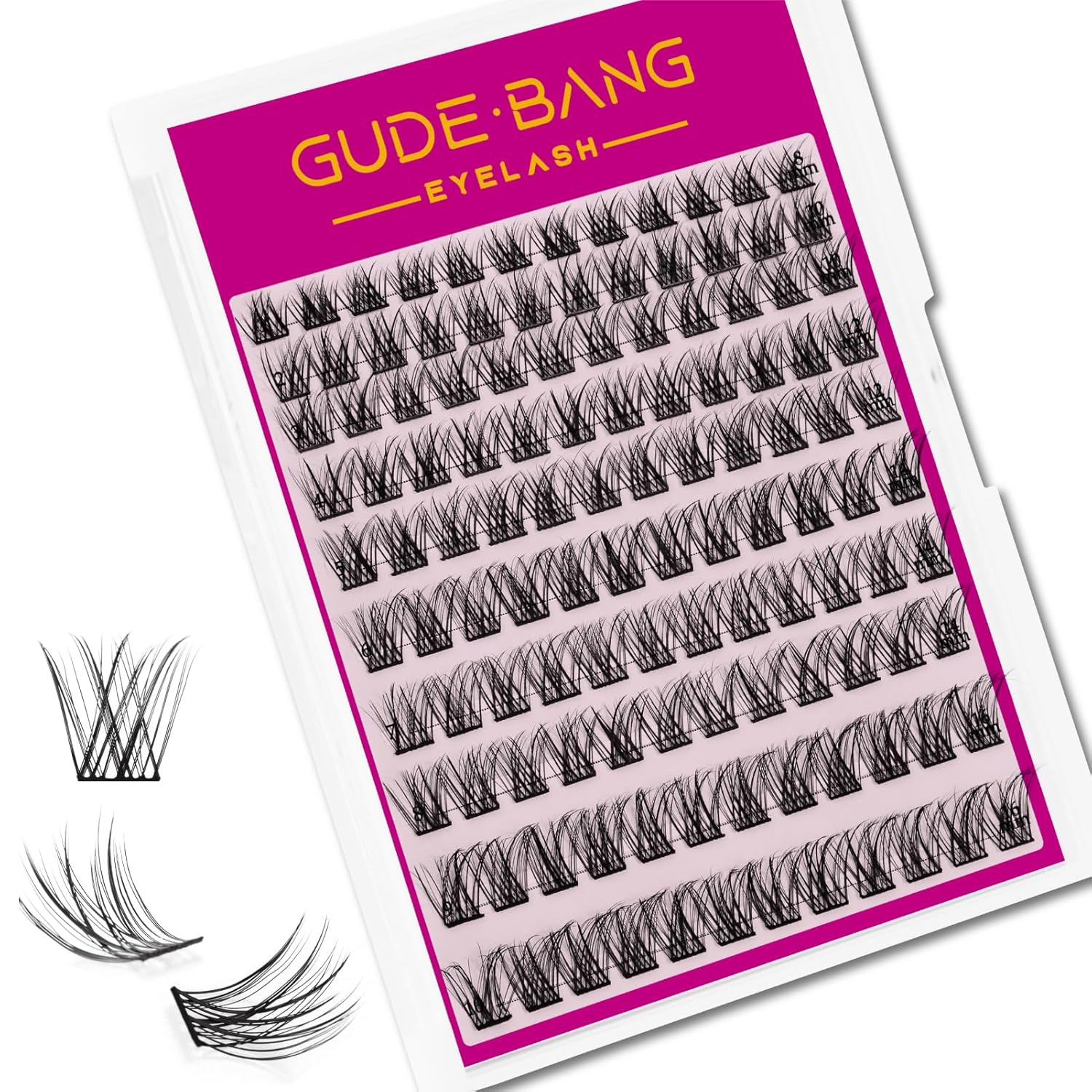 Amazon.com: GUDE BANG Lash Clusters, 120pcs DIY Eyelash Extensions at ...
