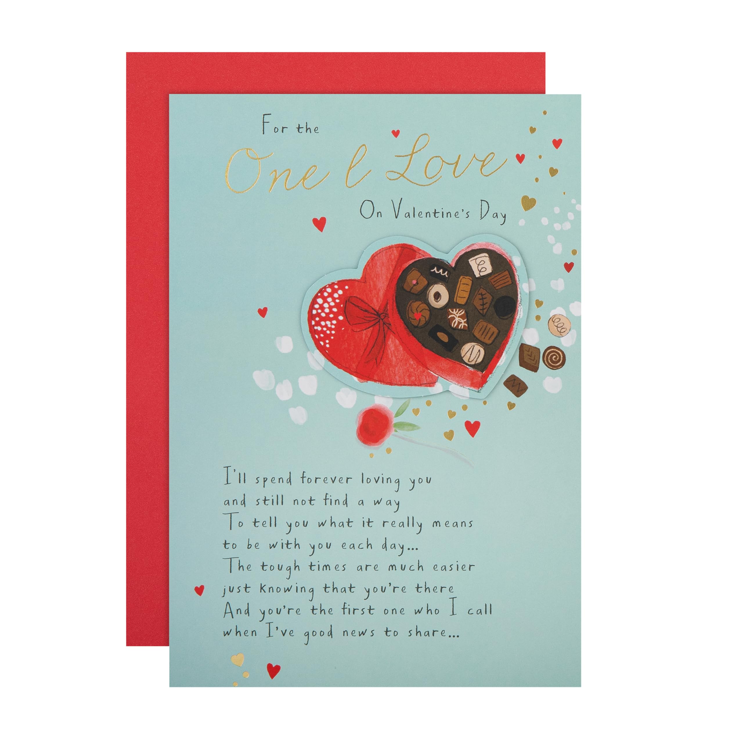 Amazon.com : Hallmark One I Love Valentines Card, Valentines Card for ...