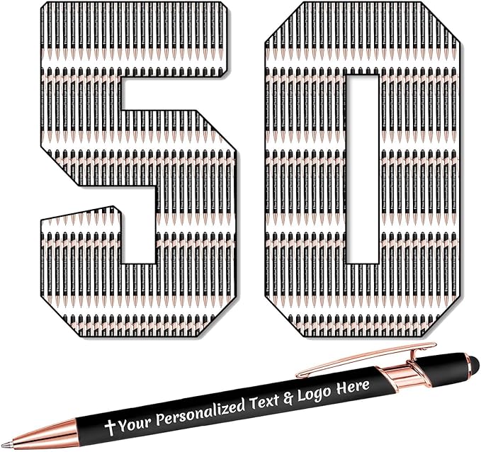 Amazon.com : STREADVE 50 Personalized Custom Pens Engraved Writing Pen ...