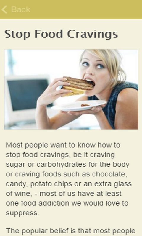 How To Stop Food Cravings - App on Amazon Appstore