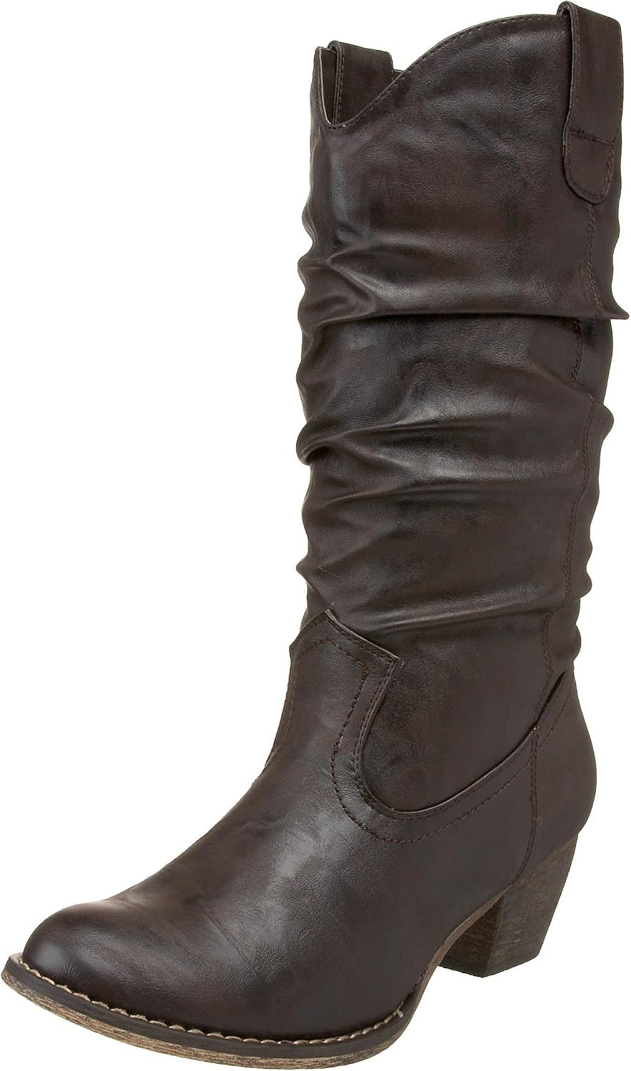 Amazon.com | Eddie Moran Women's Marilyn Boot,Brown,7 M US | Mid-Calf