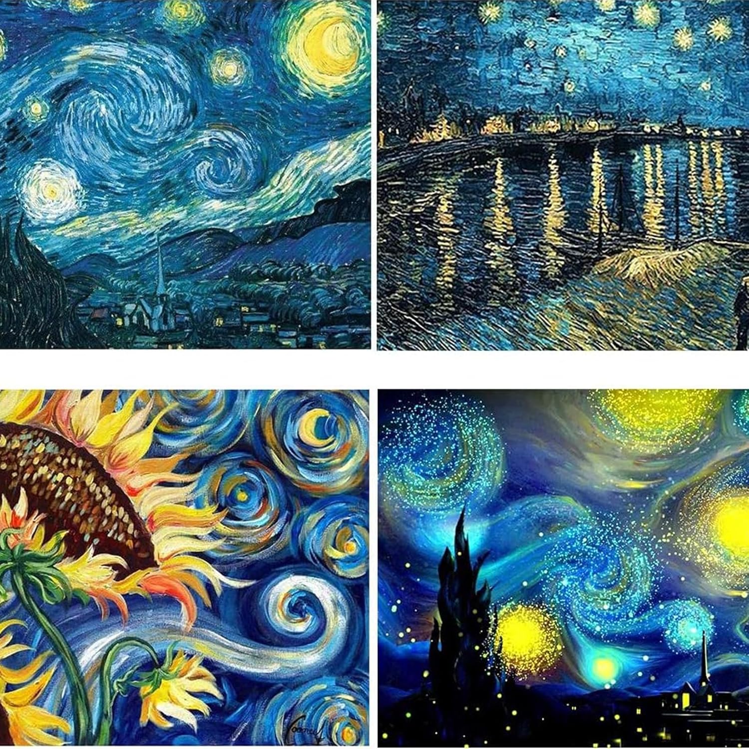4 Sets DIY Diamond Painting - DIY 5D Diamond Painting Pictures ...