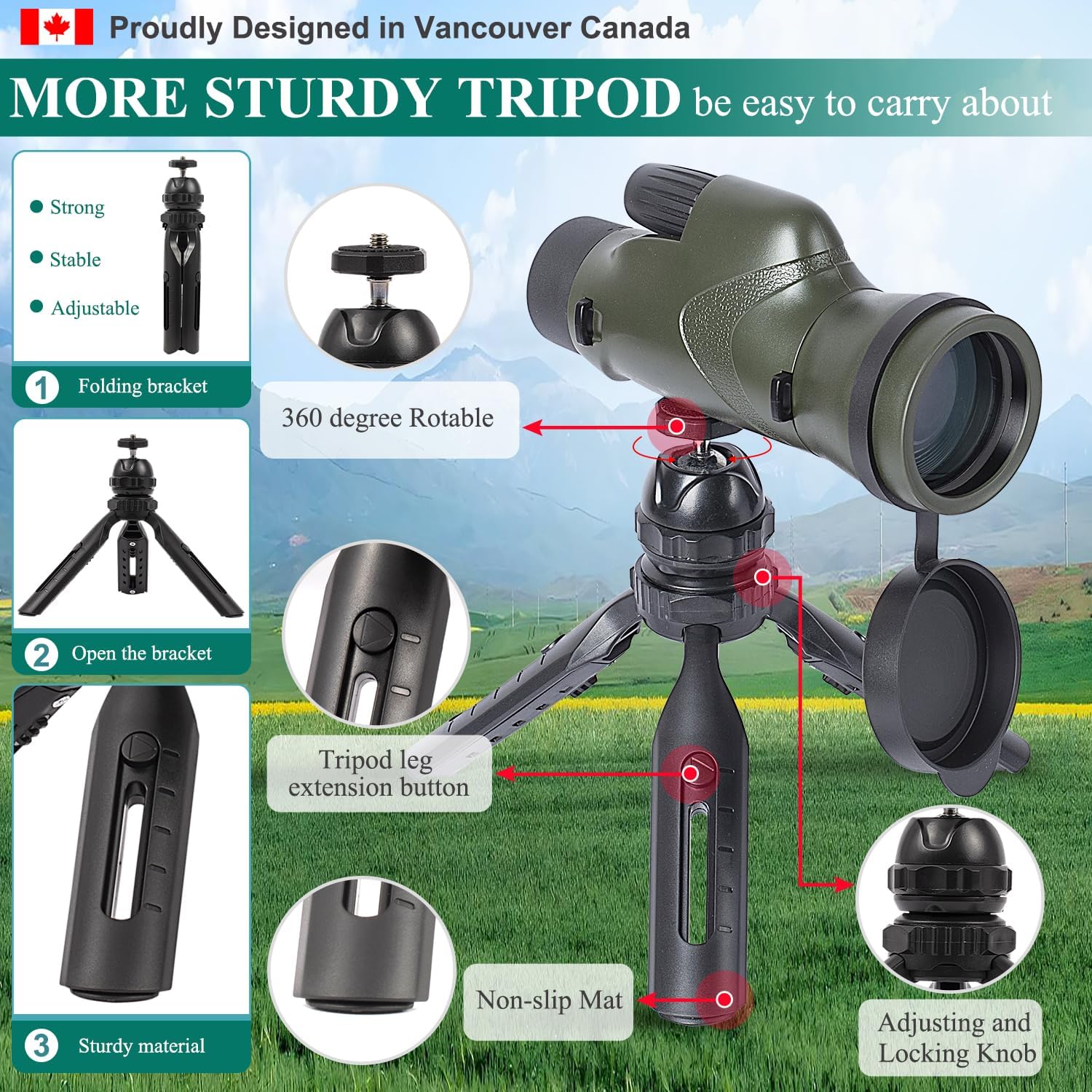 Fetch Falcon- Monoculares BAK4 FMC HD rellenos de nitrógeno IPX7 de 12 ...