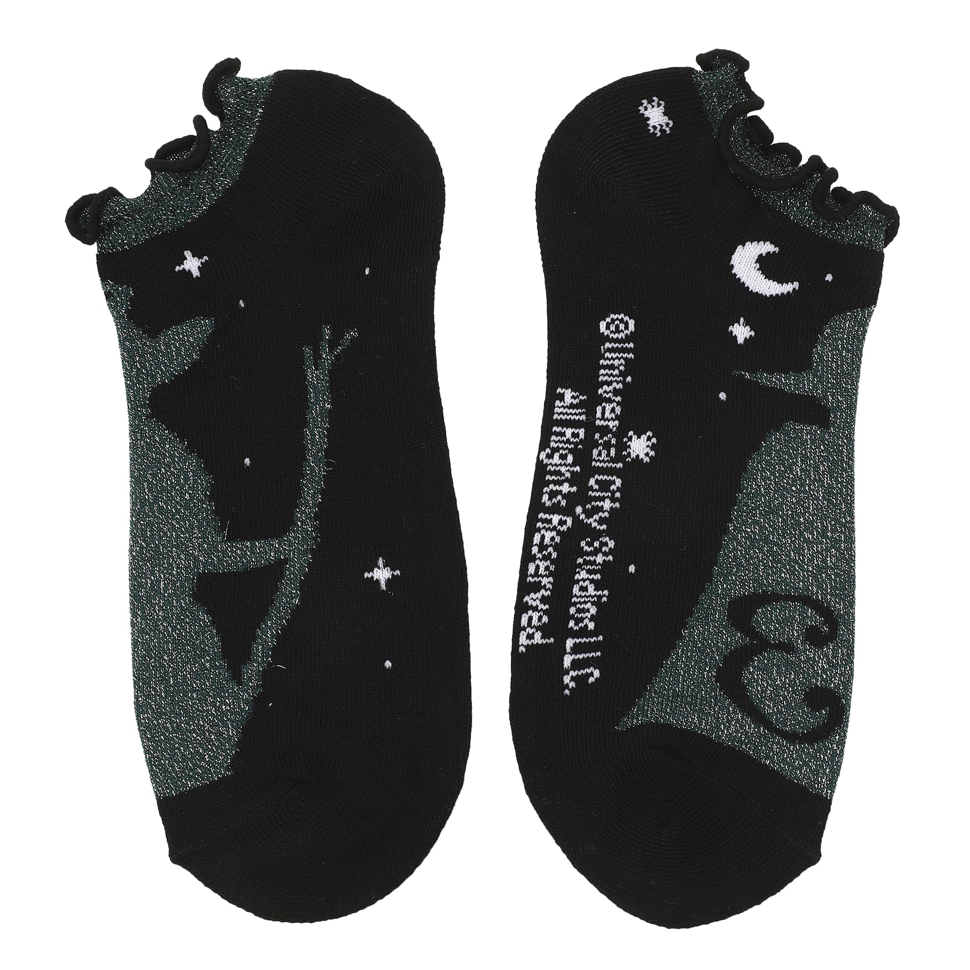 Snapklik.com : Wicked Elphaba & Glinda Icons Womens 5-Pair Ankle Socks-OSFA