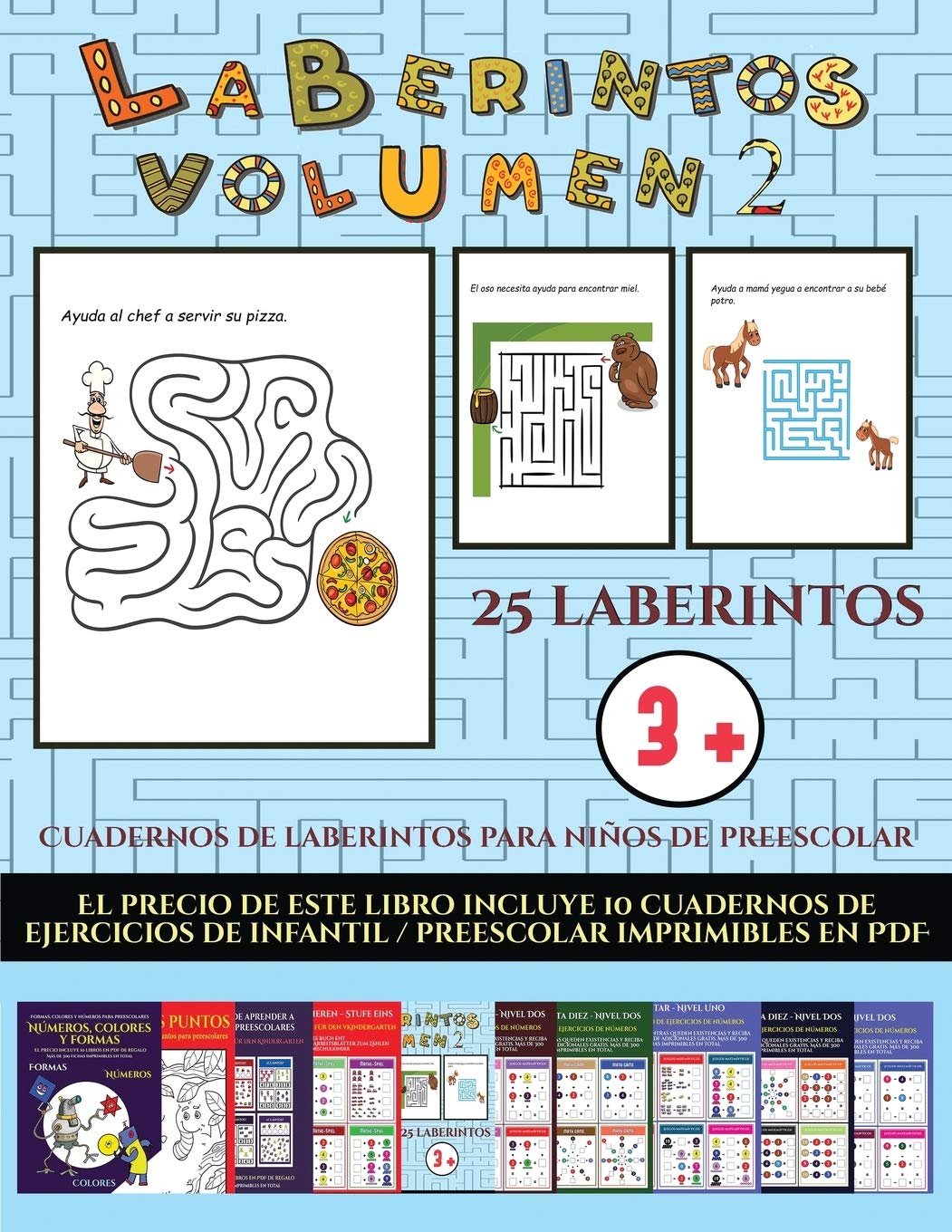 Cuadernos De Laberintos Para Ninos De Preescolar Laberintos Volumen 2 ...