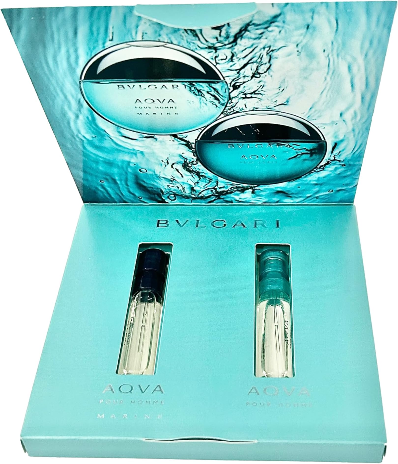 Amazon.com : BVLGARI AQVA Pour Homme Men Sample EDT 1.5 ml / 0.05 Fl Oz ...