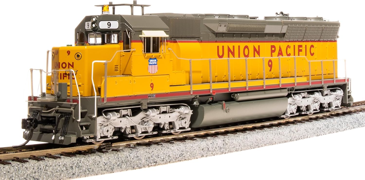 Amazon.com: Broadway Limited 4295 EMD SD45, UP #9, Yellow & Gray, Paragon4 Sound/DC/DCC, HO ...