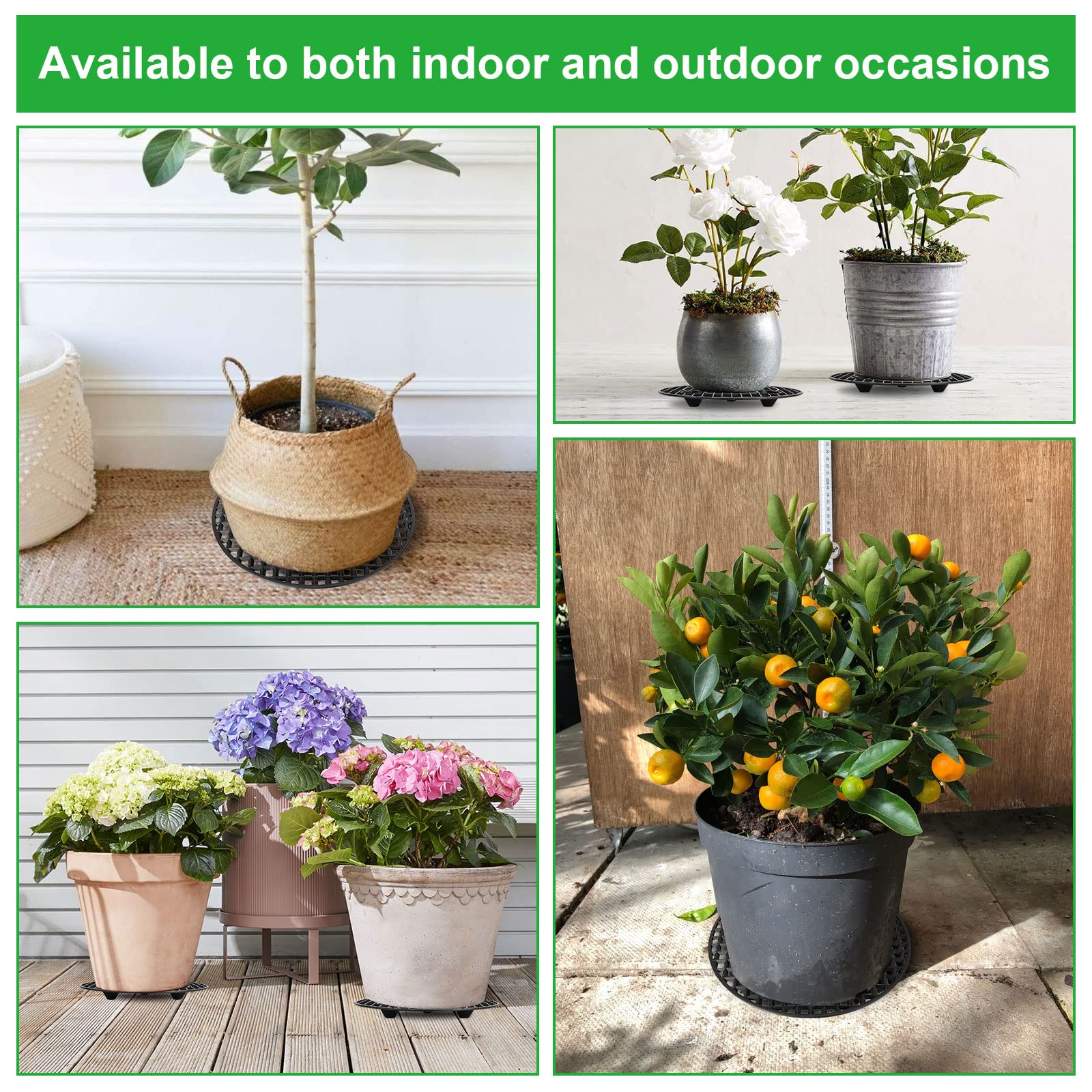 Snapklik.com : 12 Pieces 12 Inch Plant Riser For Pots Indoor, Heavy ...