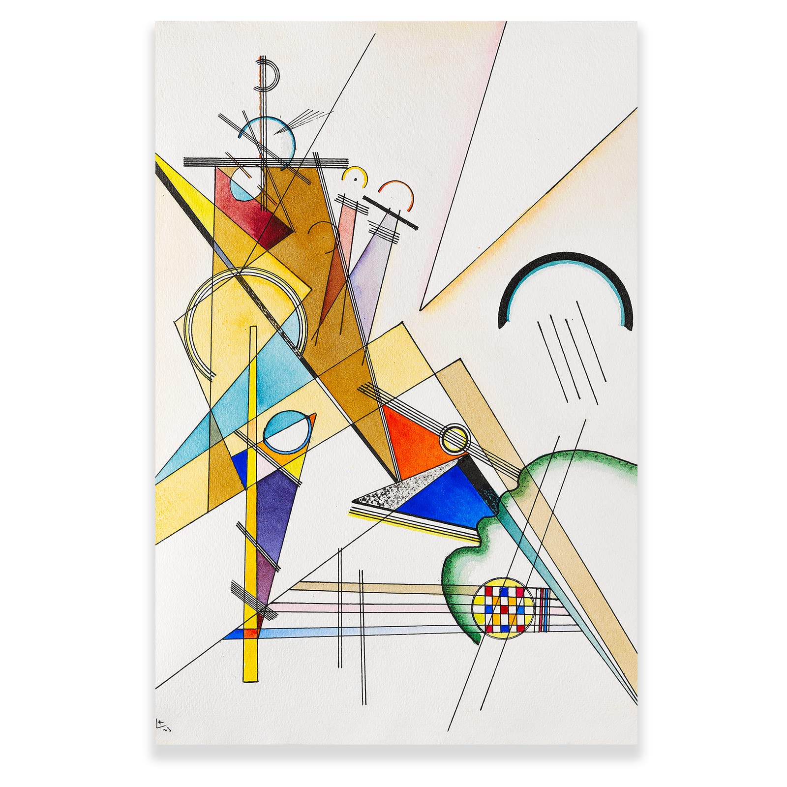 Amazon.com: KWAY Wassily Kandinsky Canvas Print - Gewebe 1923 by ...