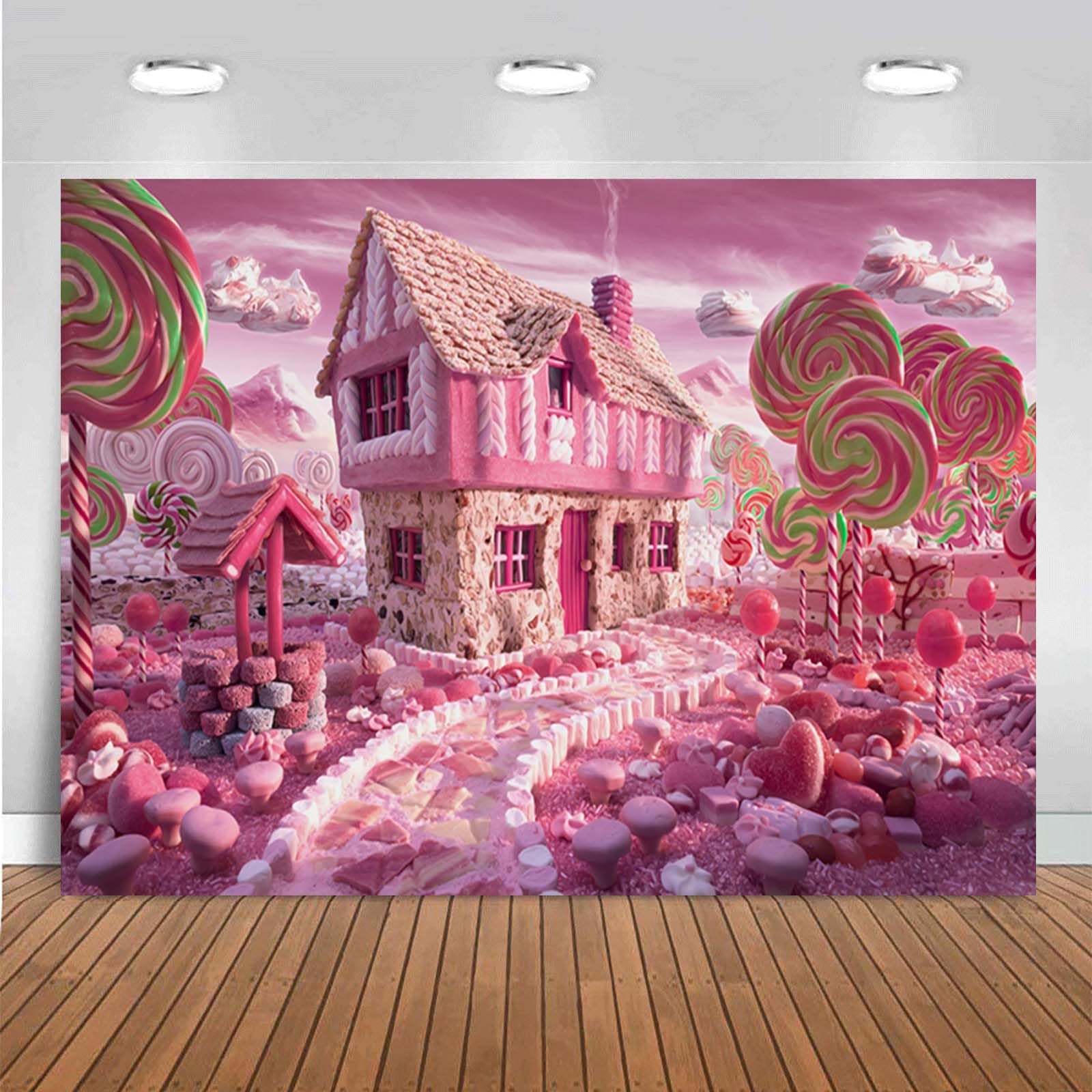 Lollipop Backdrop 7x5ft Candy Land Photography Backdrop - Lollipop ...