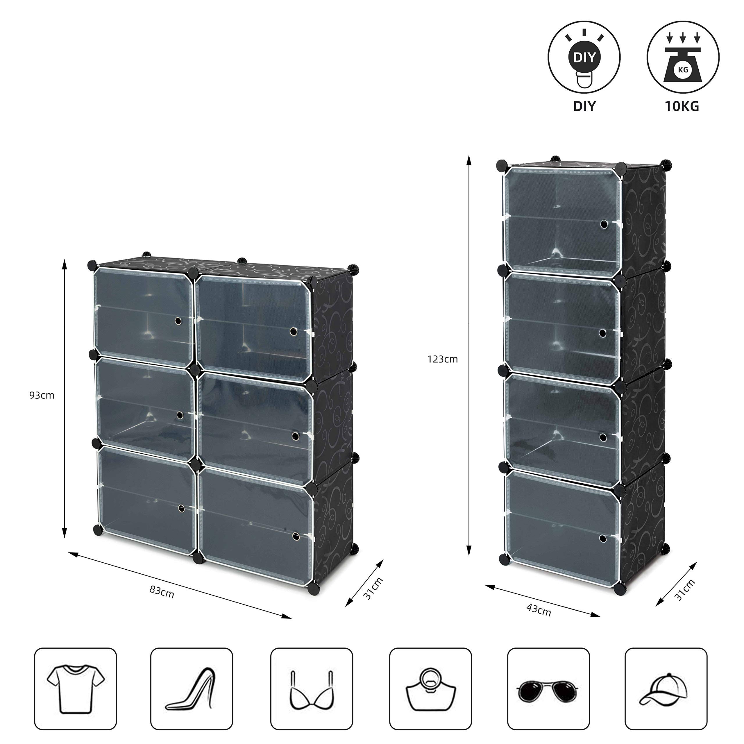 Meerveil Shoe Storage Cabinet, Shoes Rack, Shoe Storage Ideas, Plastic ...