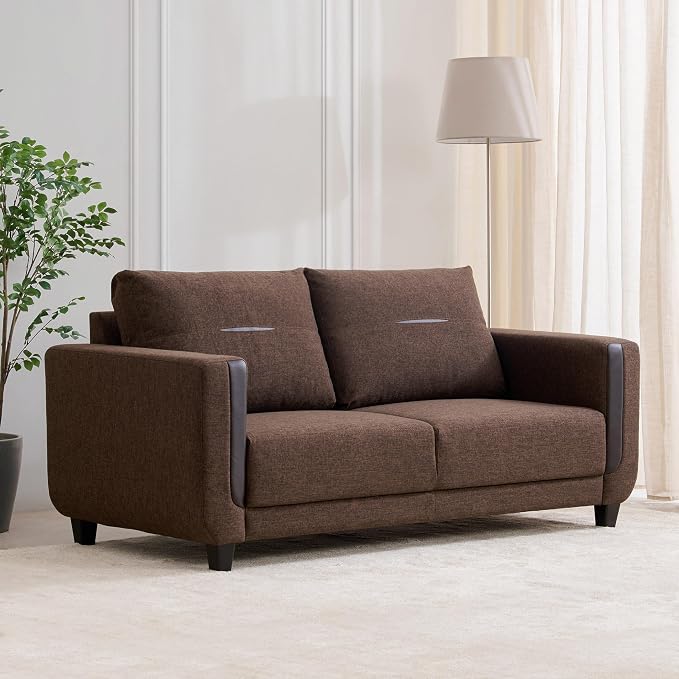Home Centre 3 Seater Berry Fabric Sofa
