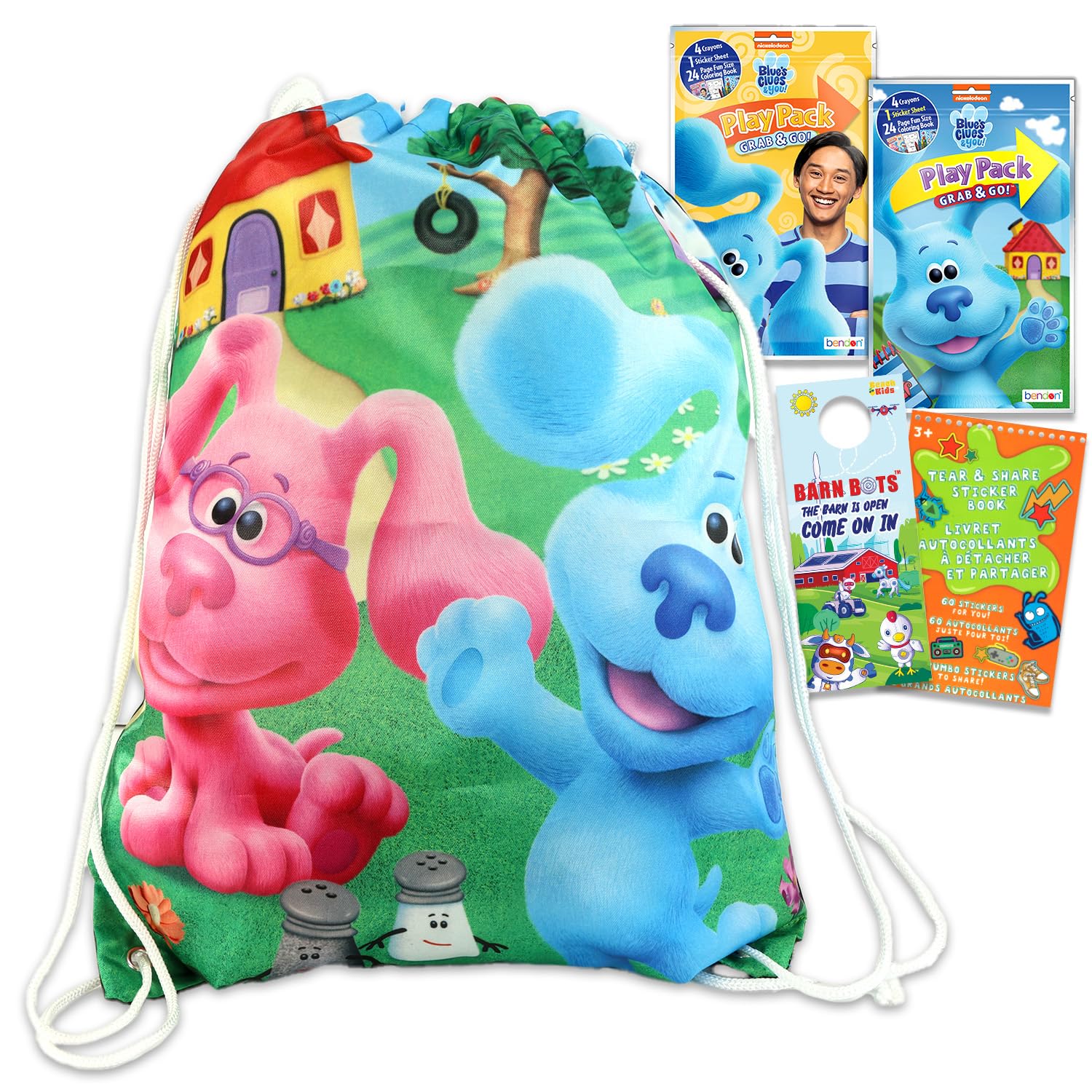 Amazon.com: Blue's Clues Travel Bag Bundle - 4 Pack Blue's Clues ...