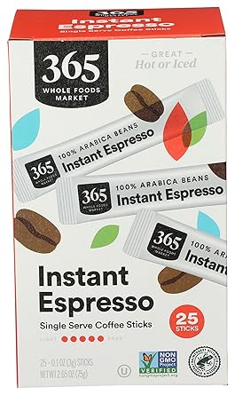 Amazon.com : 365 By Whole Foods Market,Espresso Single Serve Instant ...