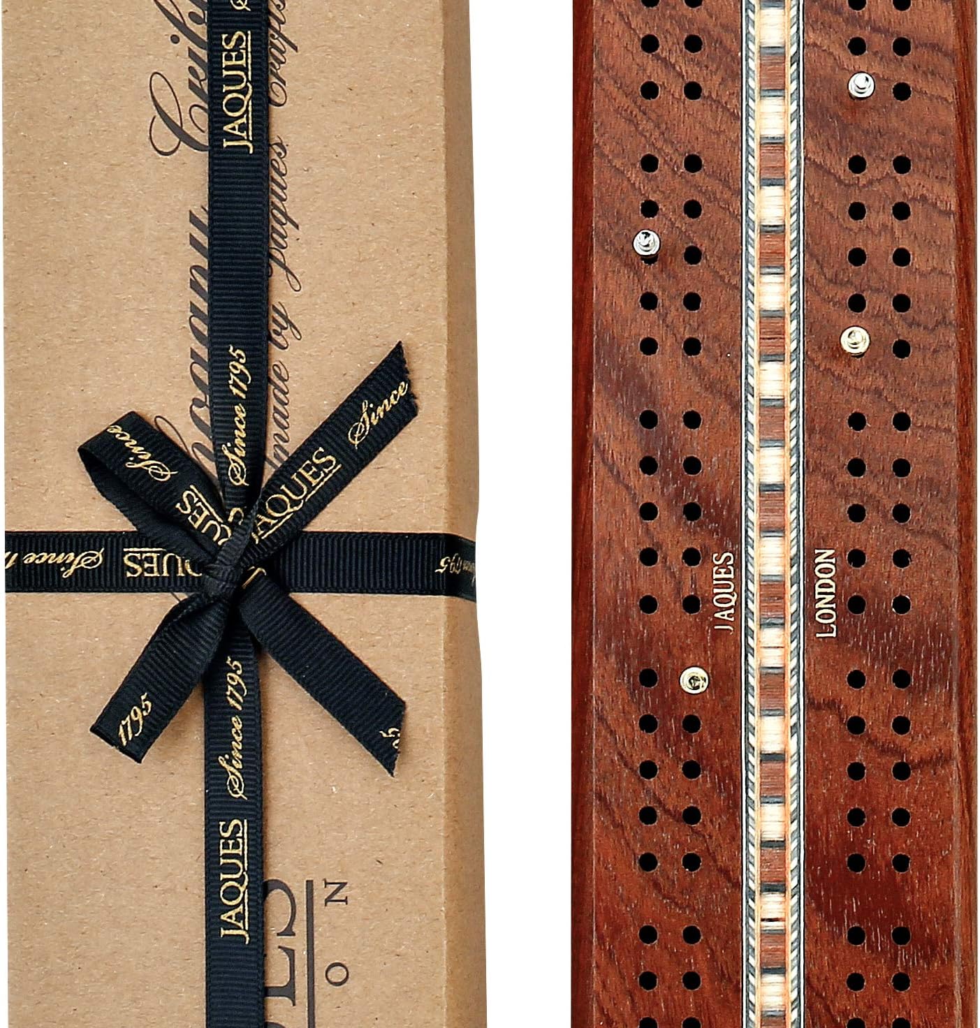 Jaques of London Cribbage Board -Traditional Mahogany – TopToy