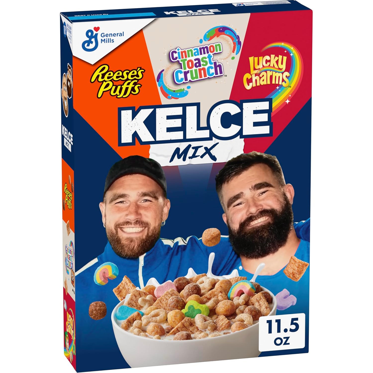 Amazon.com : Kelce Mix Breakfast Cereal, REESE'S PUFFS, Cinnamon Toast ...