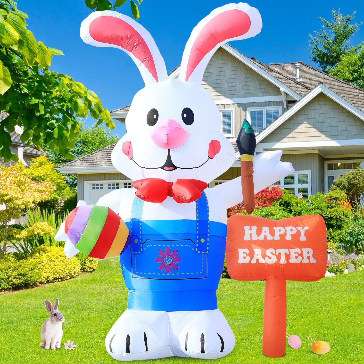 Amazon.com: DeeKom Huge 12FT Tall Easter Inflatable Decoration Standing ...