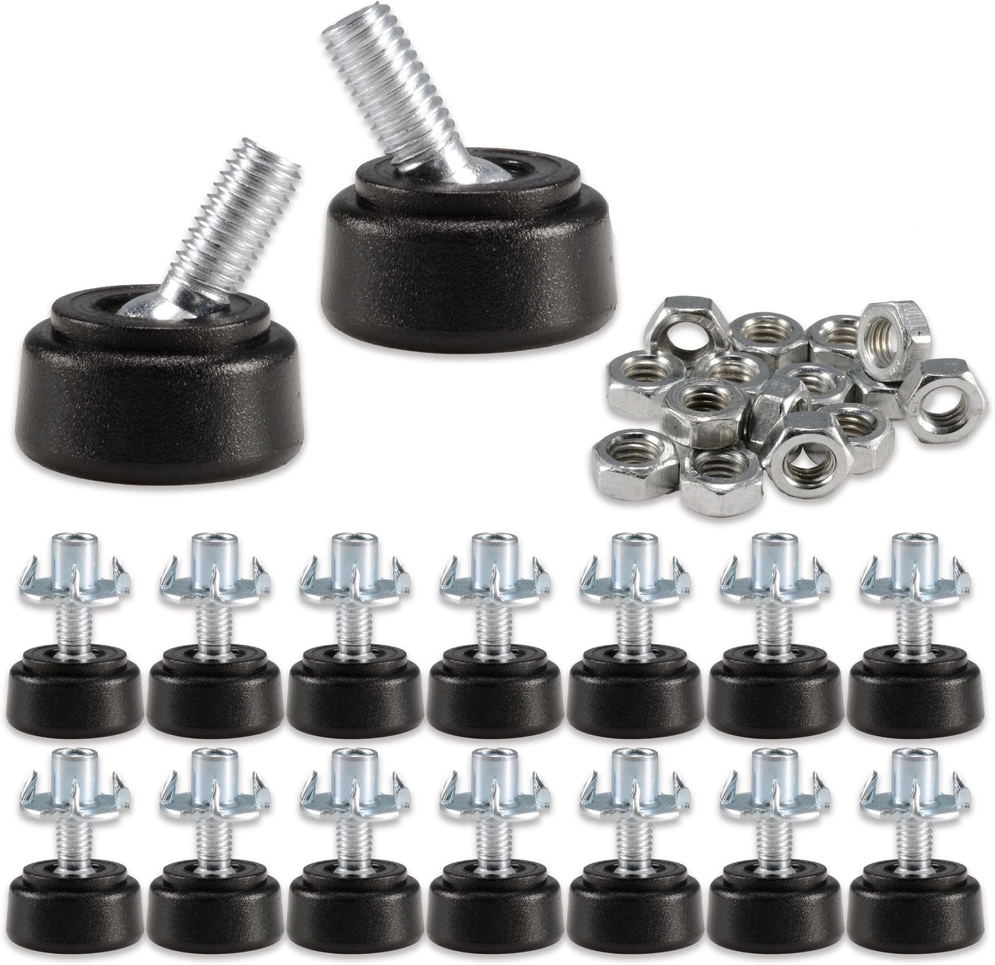 Furniture Leveling Feet 1/4-20 Screw in Threaded Furniture Levelers ...