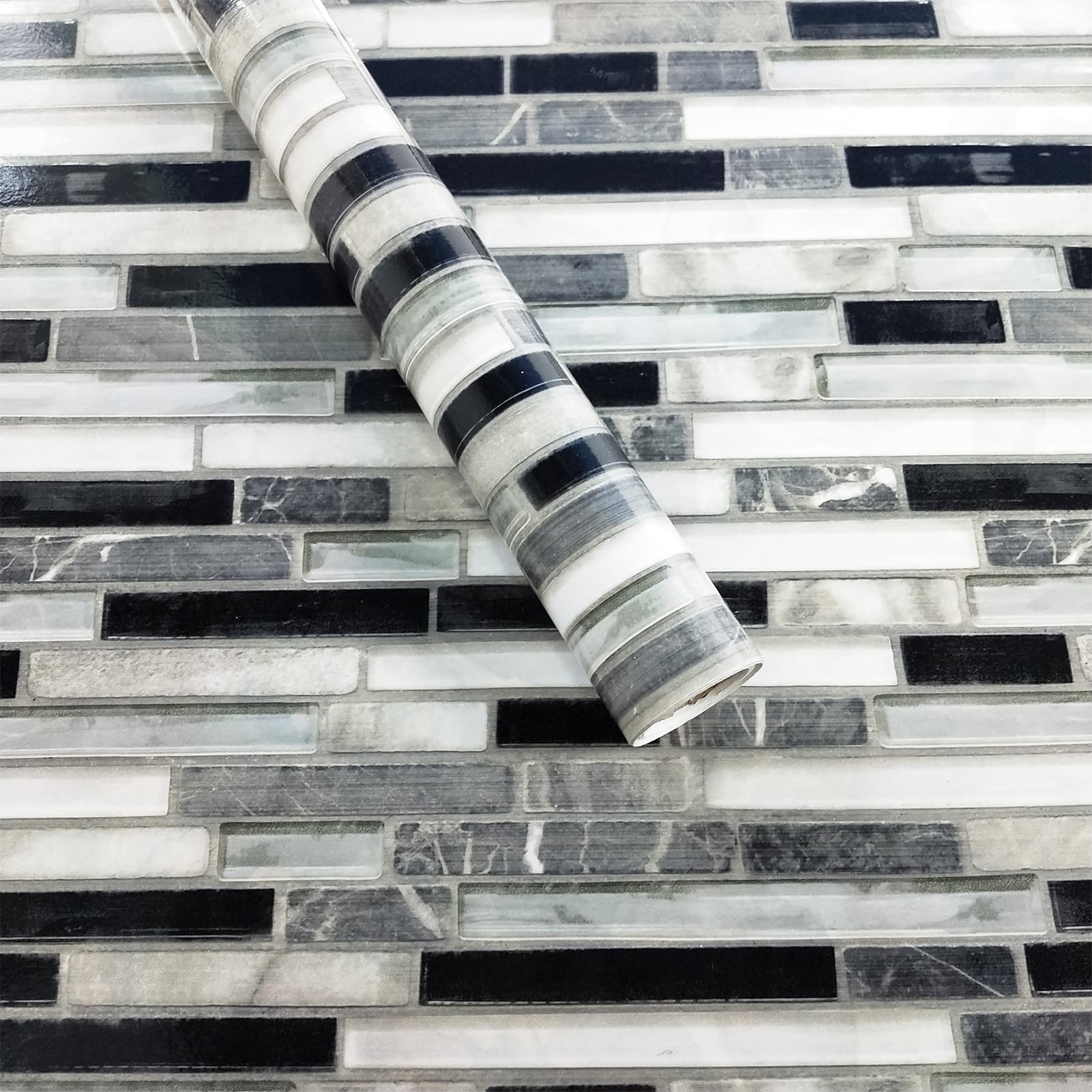 17.51"X 236" Kitchen Wallpaper Peel And Stick Brick Contact Paper ...