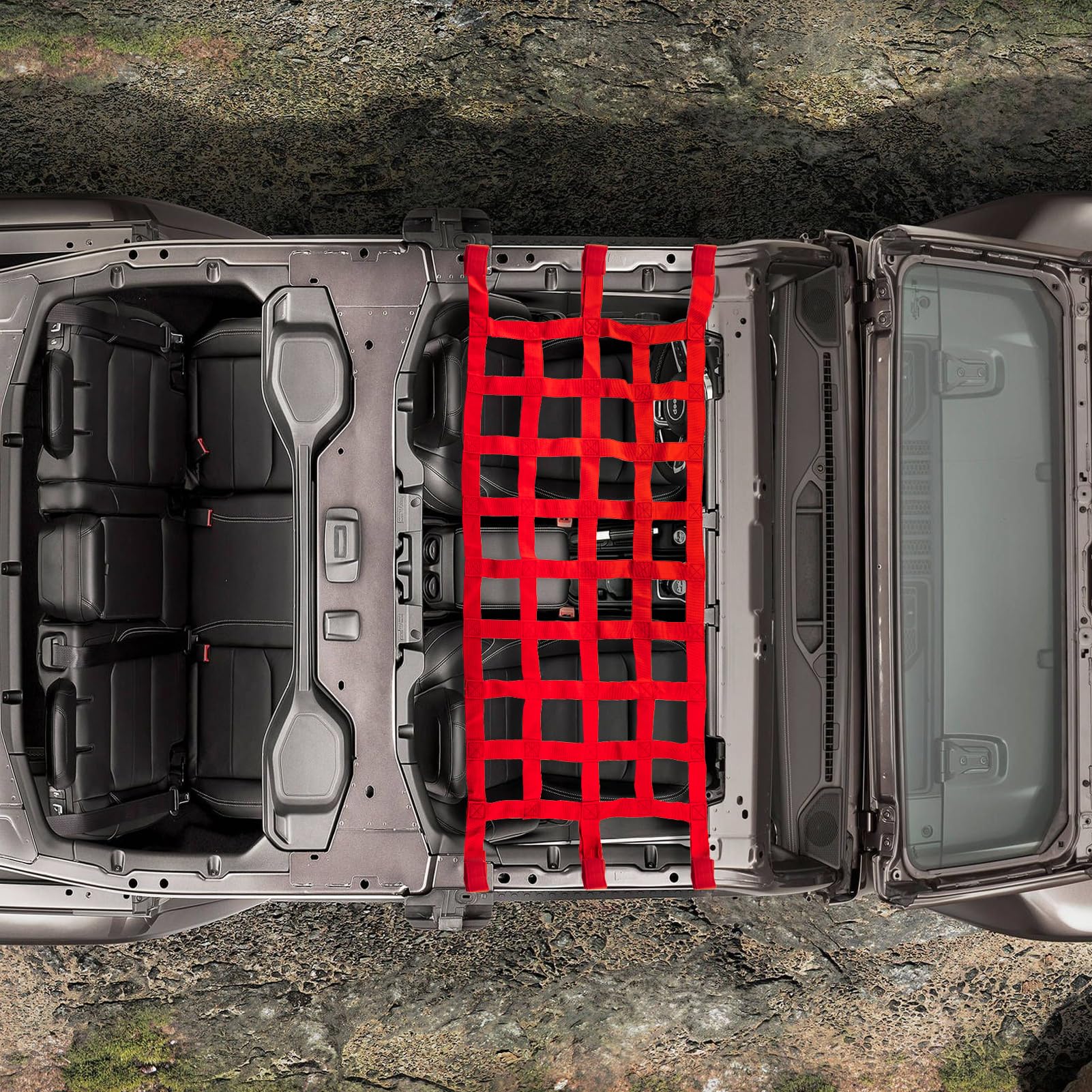 Snapklik.com : WeiSen Mesh Cargo Net Cargo Netting Roof Top Hammock ...