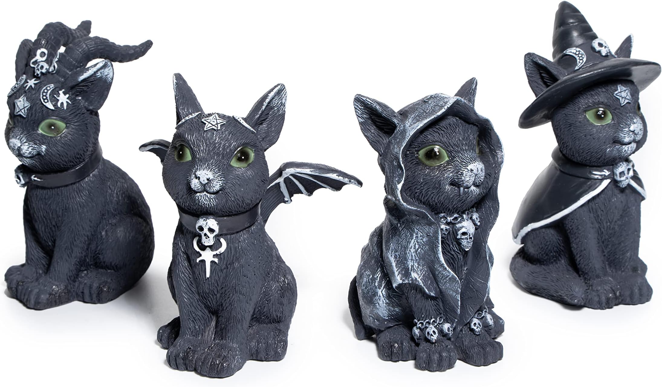 Amazon.com: GUTE Cats Garden Gnome Witch Adorable Decorations - Set of ...