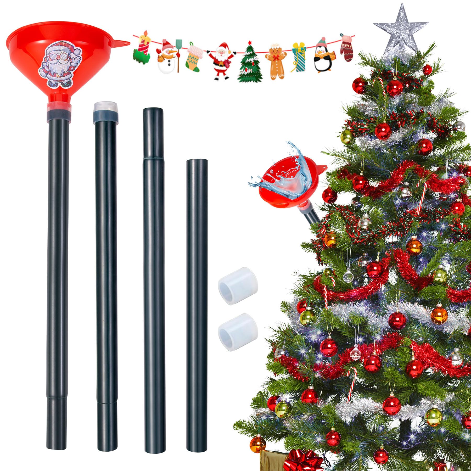 Snapklik.com : Breezliy Christmas Tree Watering Funnel,50inch Stainless ...