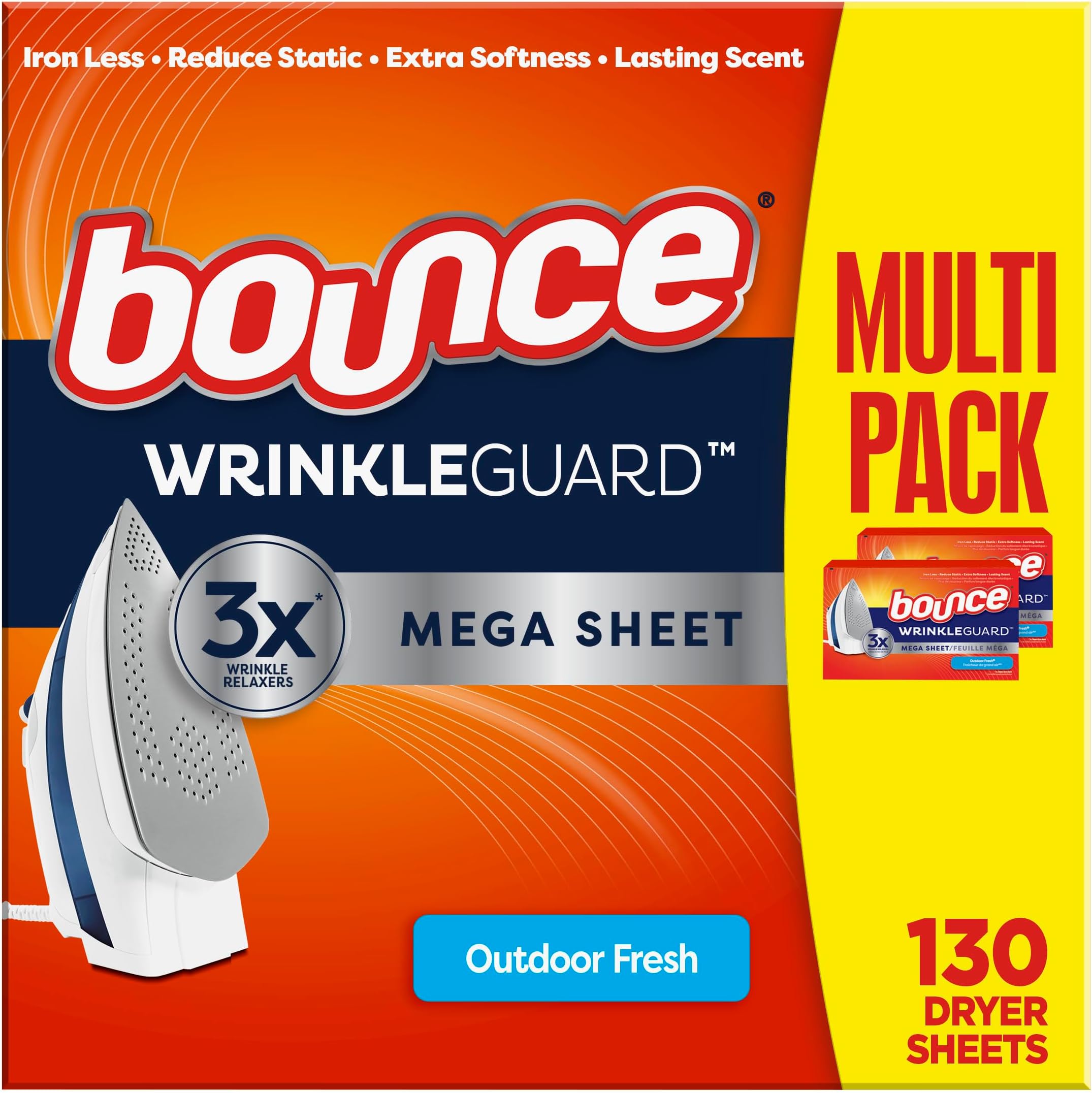 Amazon.com: Bounce Dryer Sheets Laundry Fabric Softener, Fresh Linen ...
