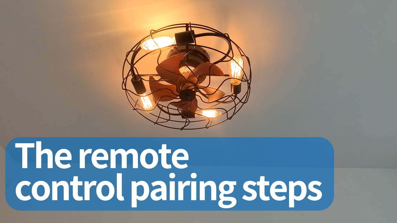 Watch Ceiling fan light remote control pairing steps on Amazon Live
