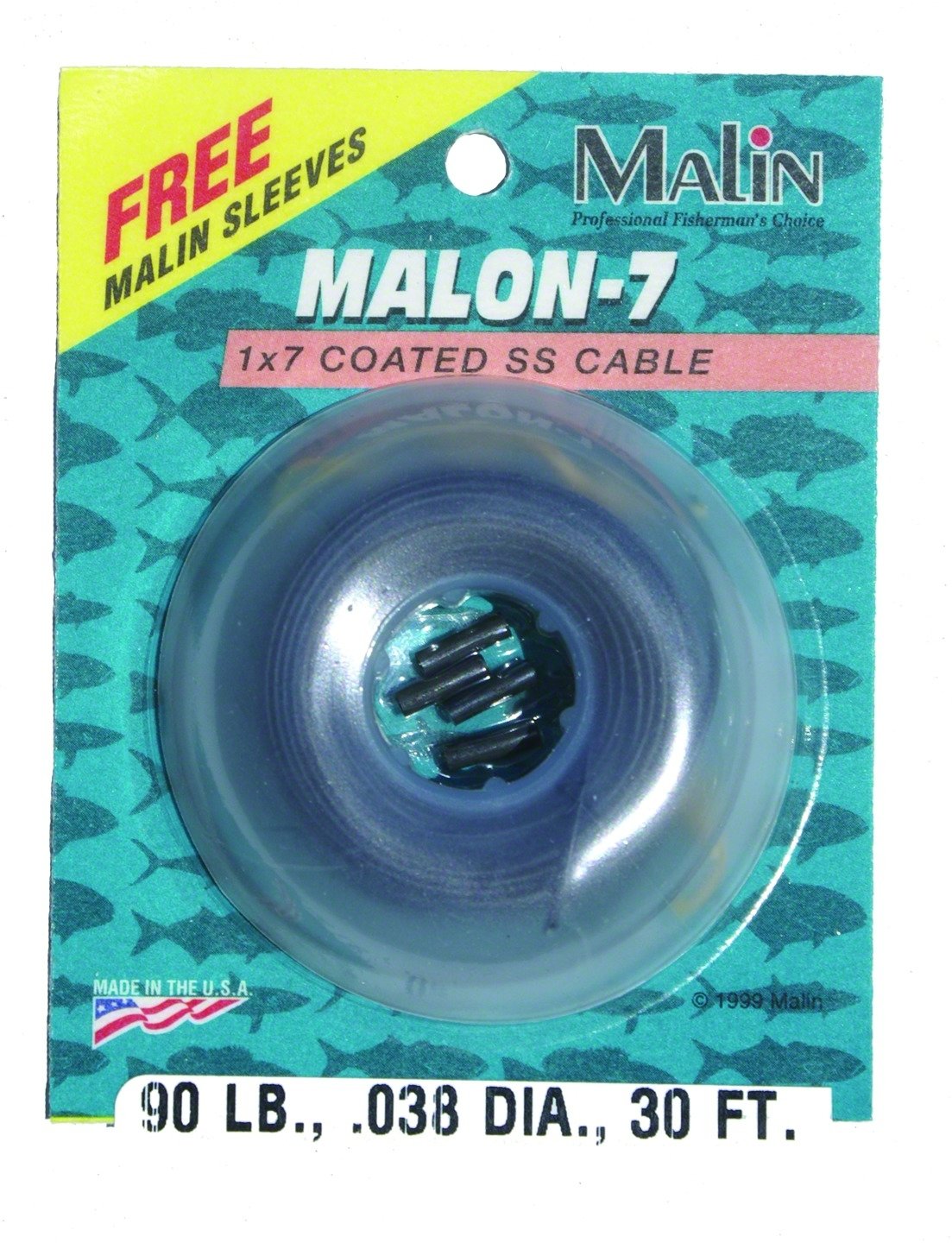 Buy Malin NB90-30 30-Foot Nylon Coated Wire Leader Cable, Black Finish ...