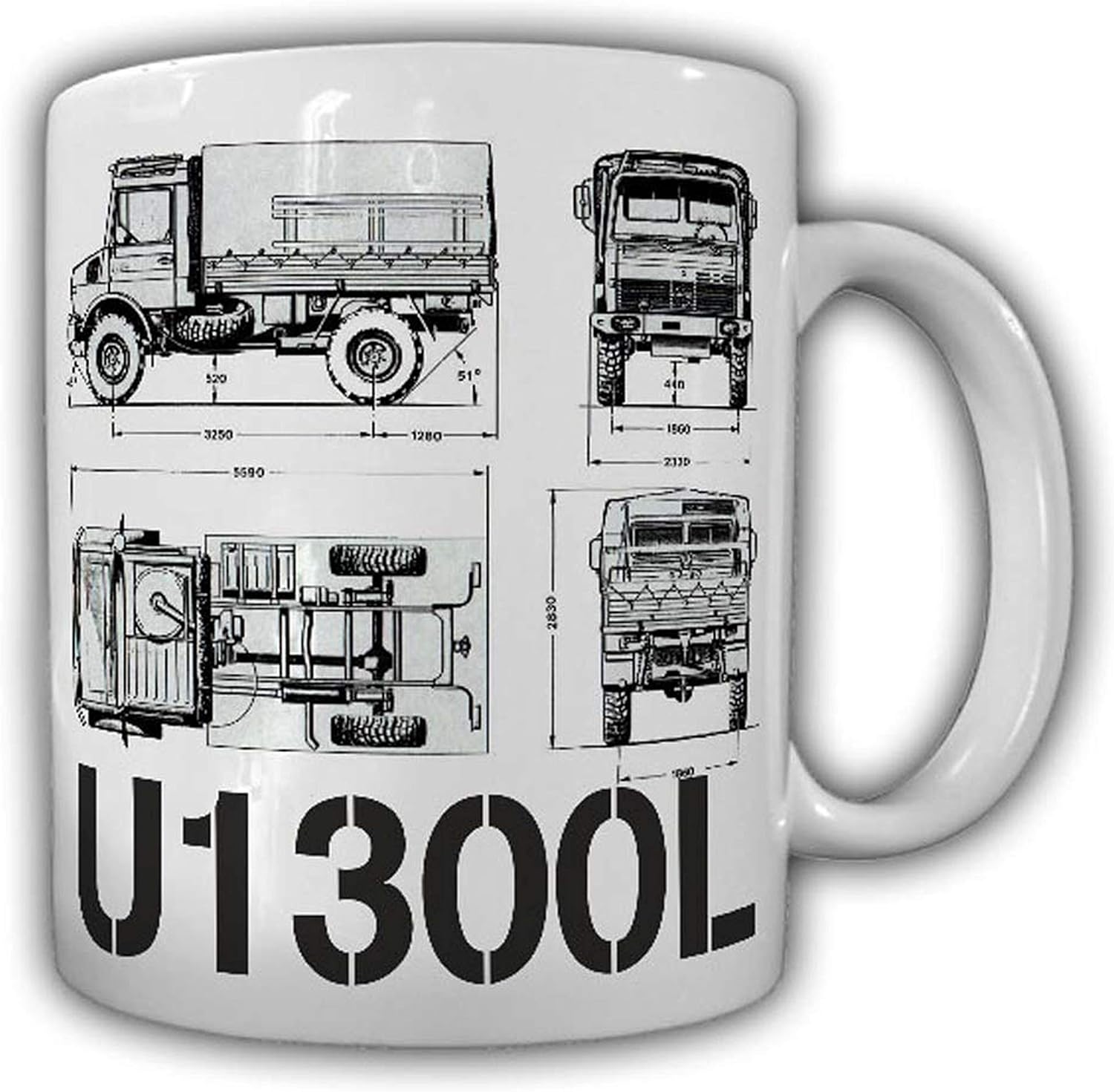 U1300 L German Army Truck Transporter MOG Universial Engine Device 2 ...
