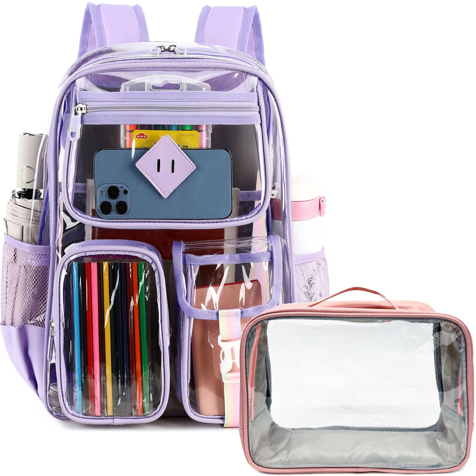 Amazon.com | cotmcor Clear Backpack for Girls, Transparent Kids ...