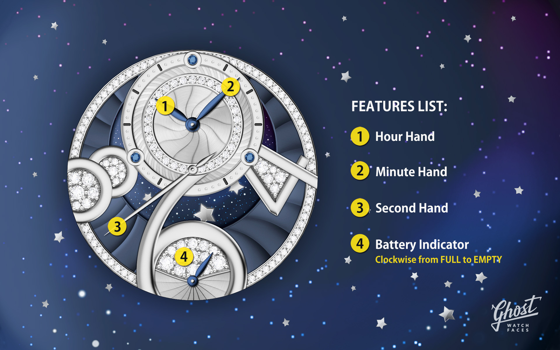Starry Sky Watch Face - App on Amazon Appstore