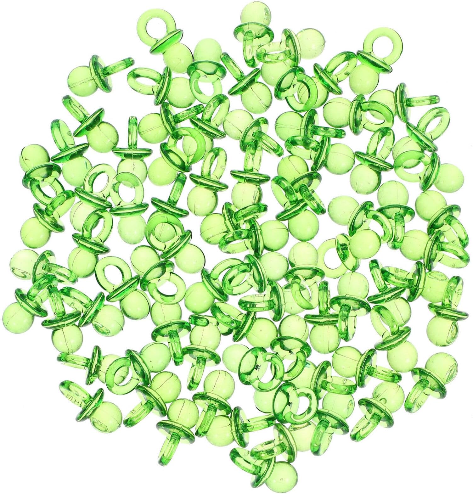 Amazon.com: Small Yellow Acrylic Baby Pacifiers to Decorate Baby Shower ...