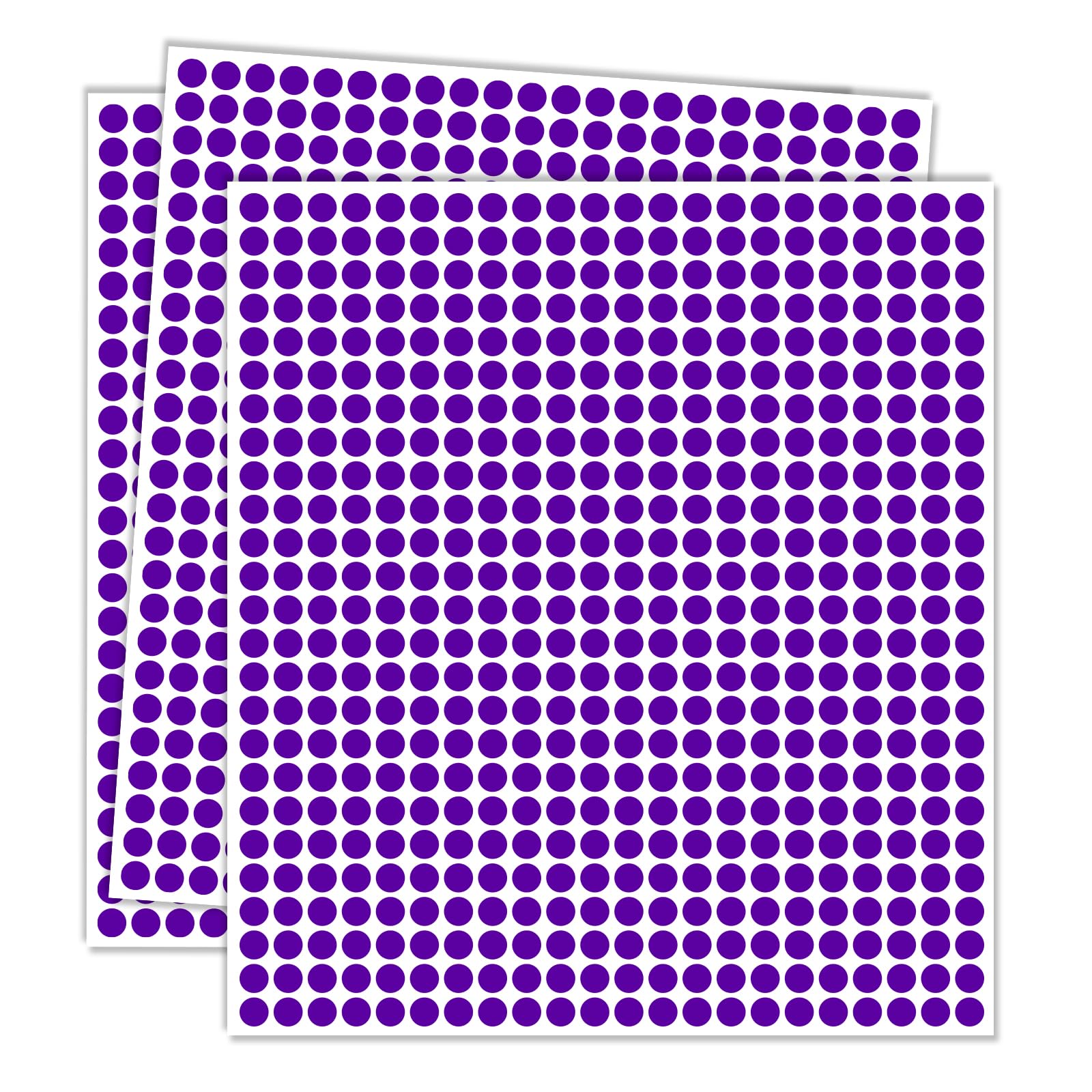 Amazon.com : Ouzoustate 1/4" Purple Dot Stickers 2750 PCS Colored Round ...